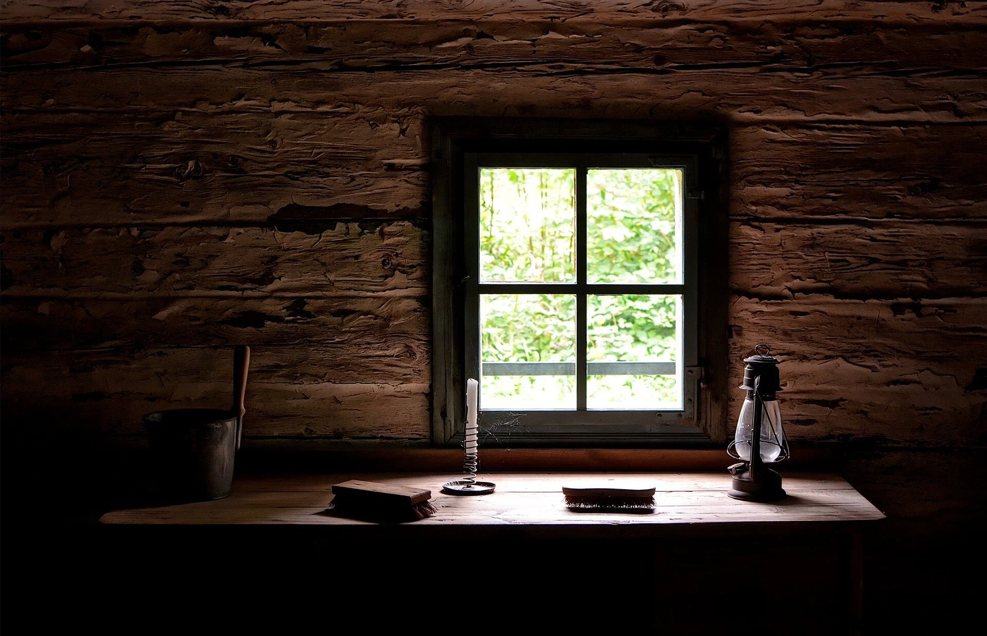 Old Window Inside