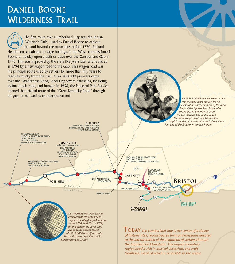 Wilderness Trail Historic Road Map