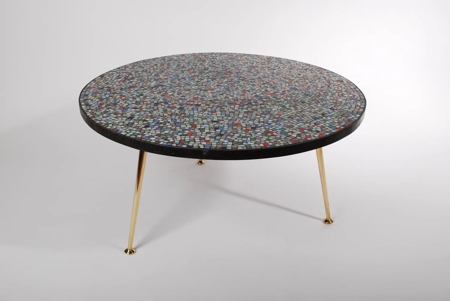 Round Mosaic Coffee Table 50's — Flux Vintage
