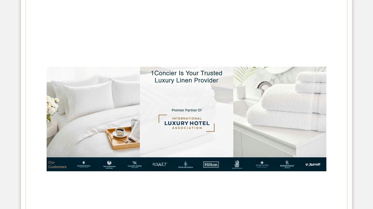 1Concier (T-Y Group, Harbor Linen, Riegel Linen) — Exphore, Expo ...
