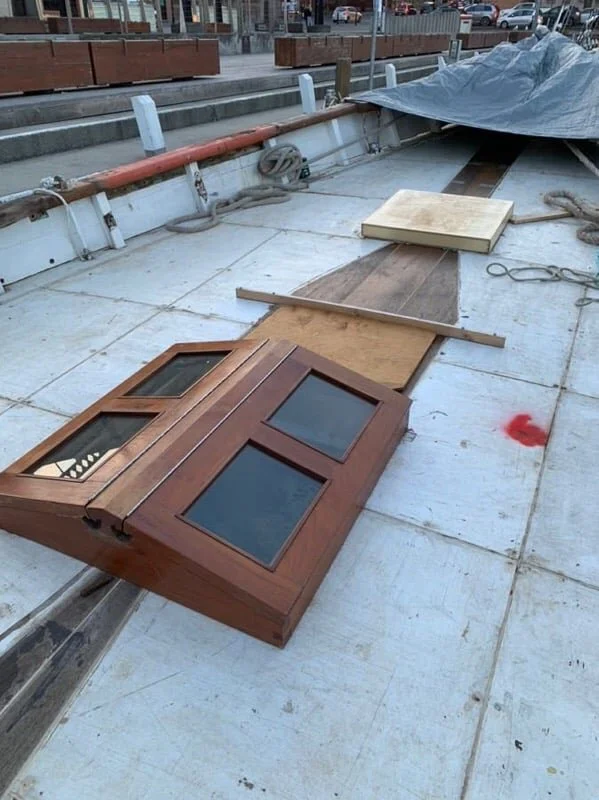 Restoration Progress on Mistral II — Windeward Bound