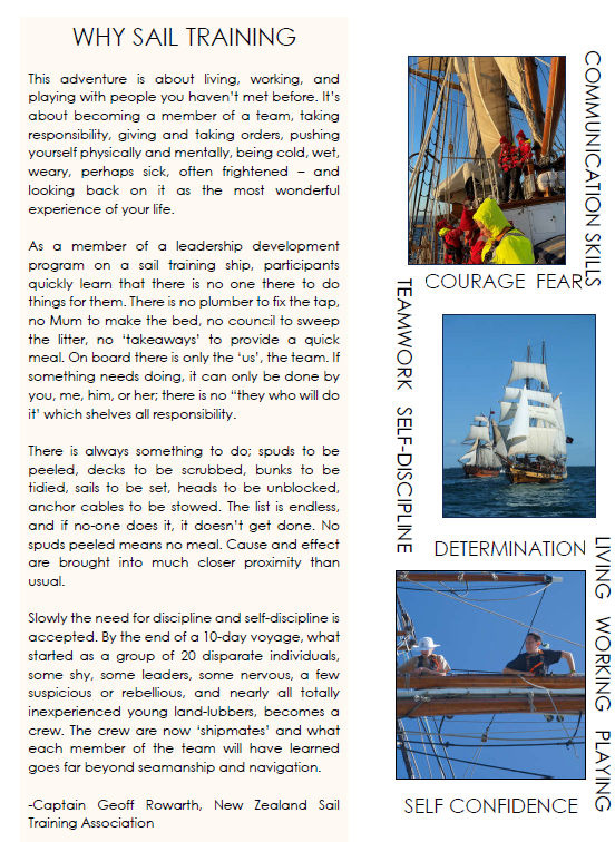 Sail Training — Windeward Bound