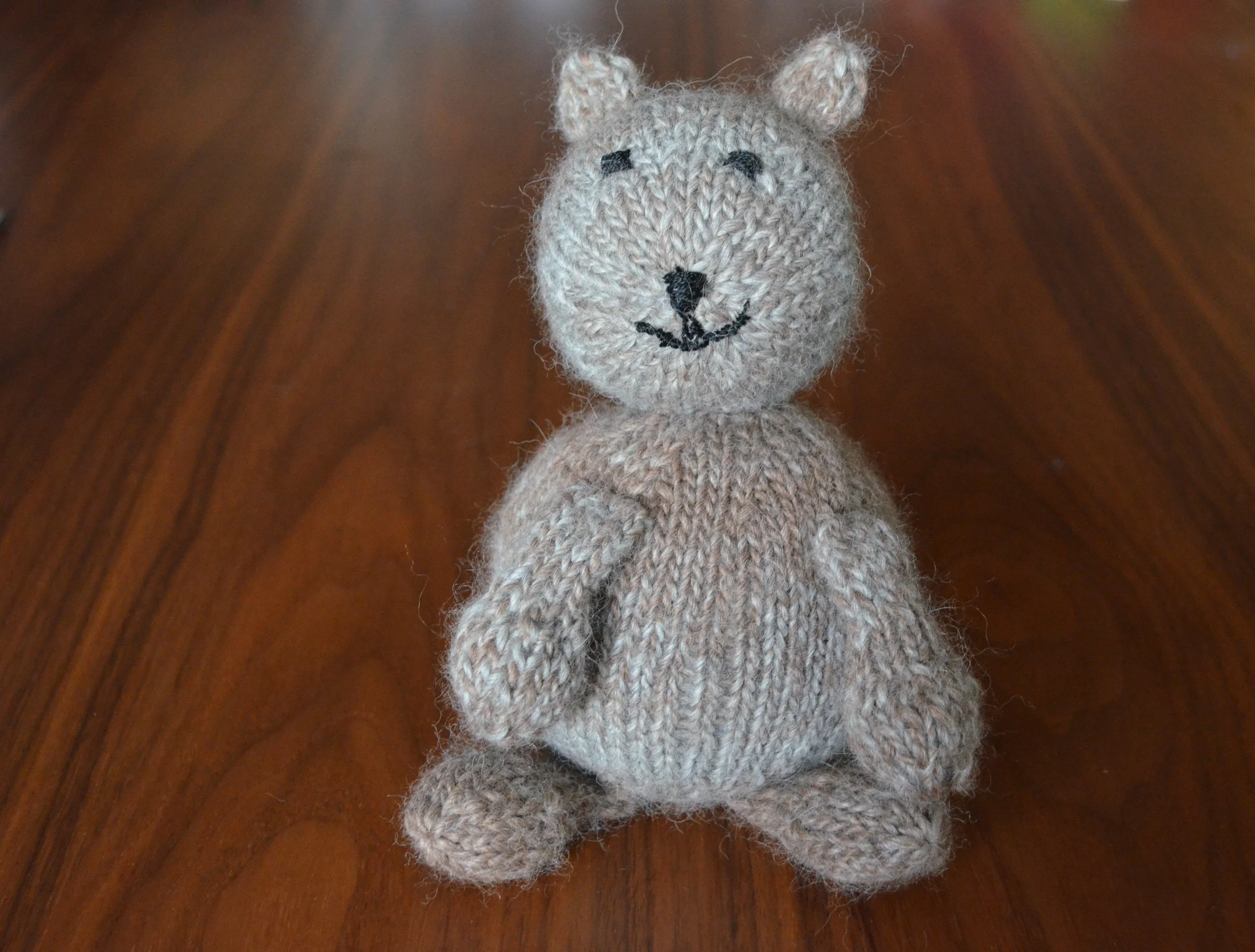 Brown Bear Knit Toy — Warp or Weft