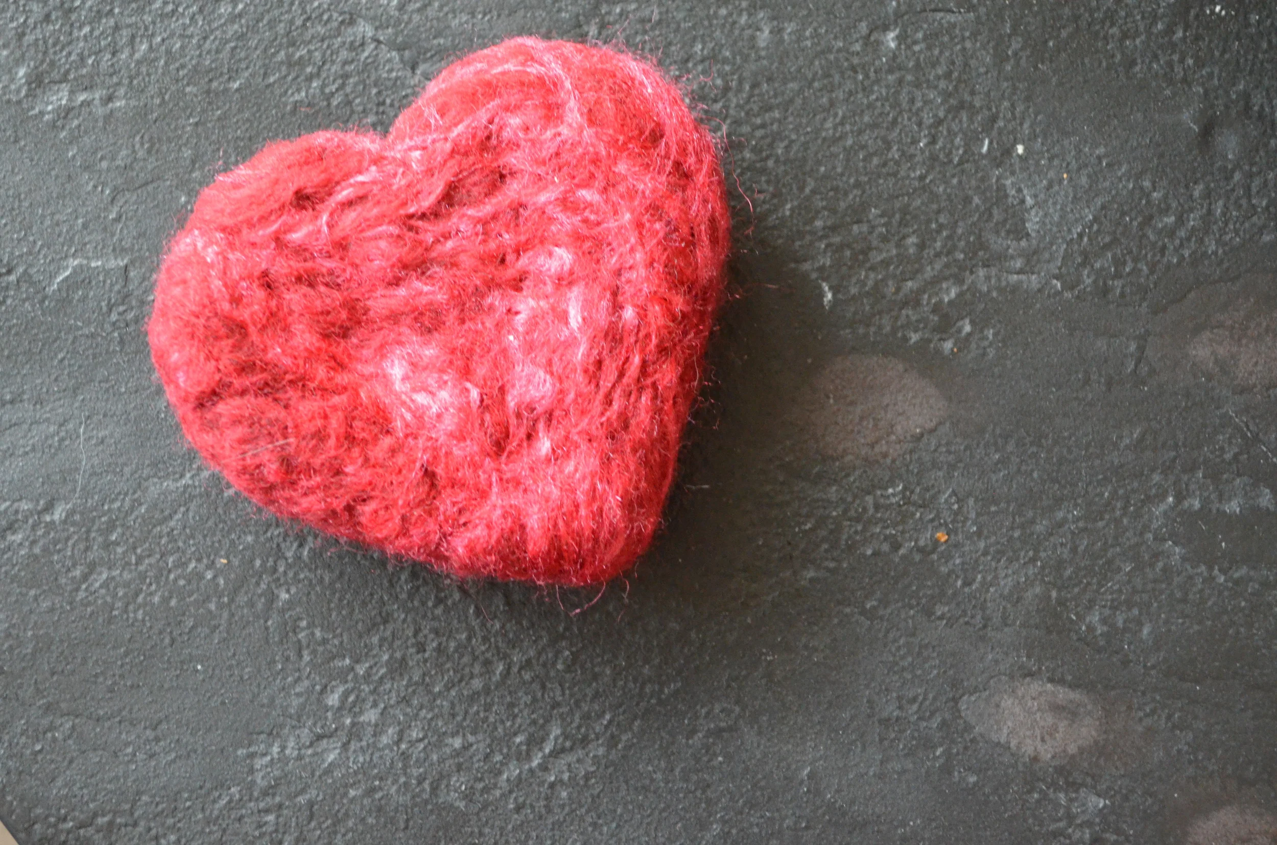 Valentine's Day Needle Felted Hearts — Warp or Weft