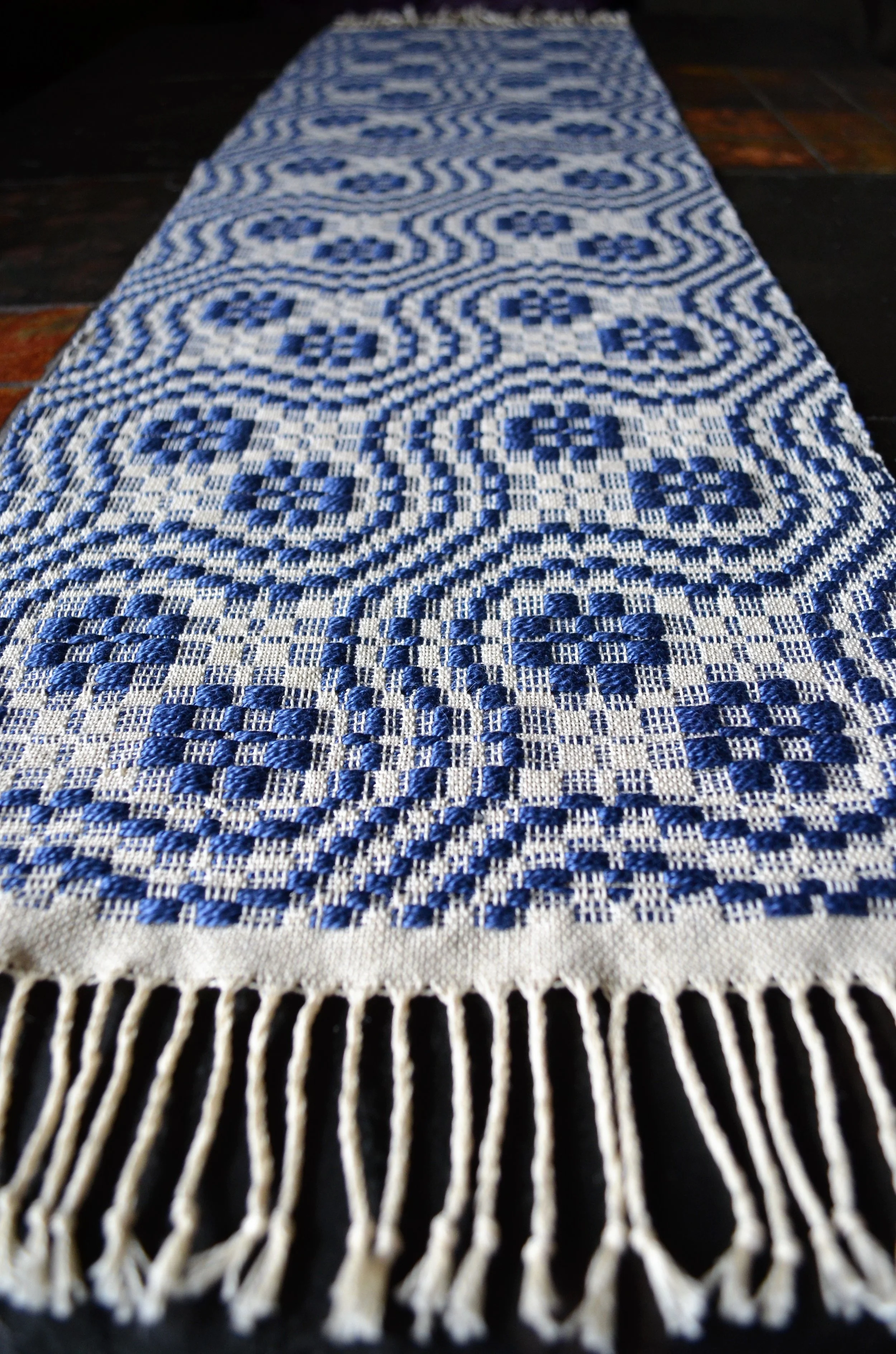Wandering Vine Handwoven Table Runner — Warp or Weft