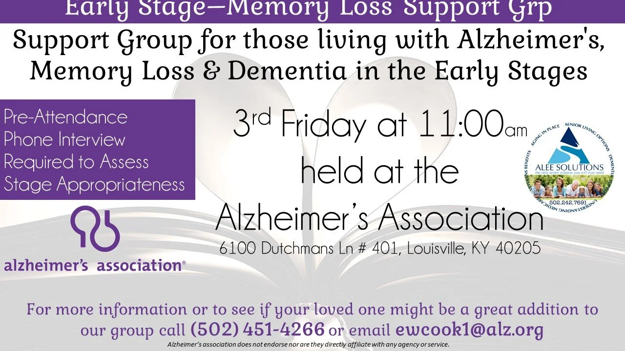 Memory Loss Support Groups — Alee Solutions