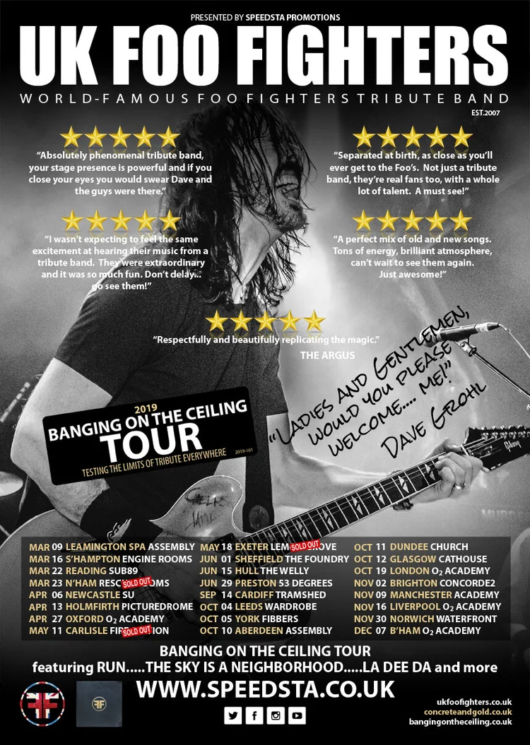Tour — UK Foo Fighters | World-Famous Foo Fighters Tribute Band