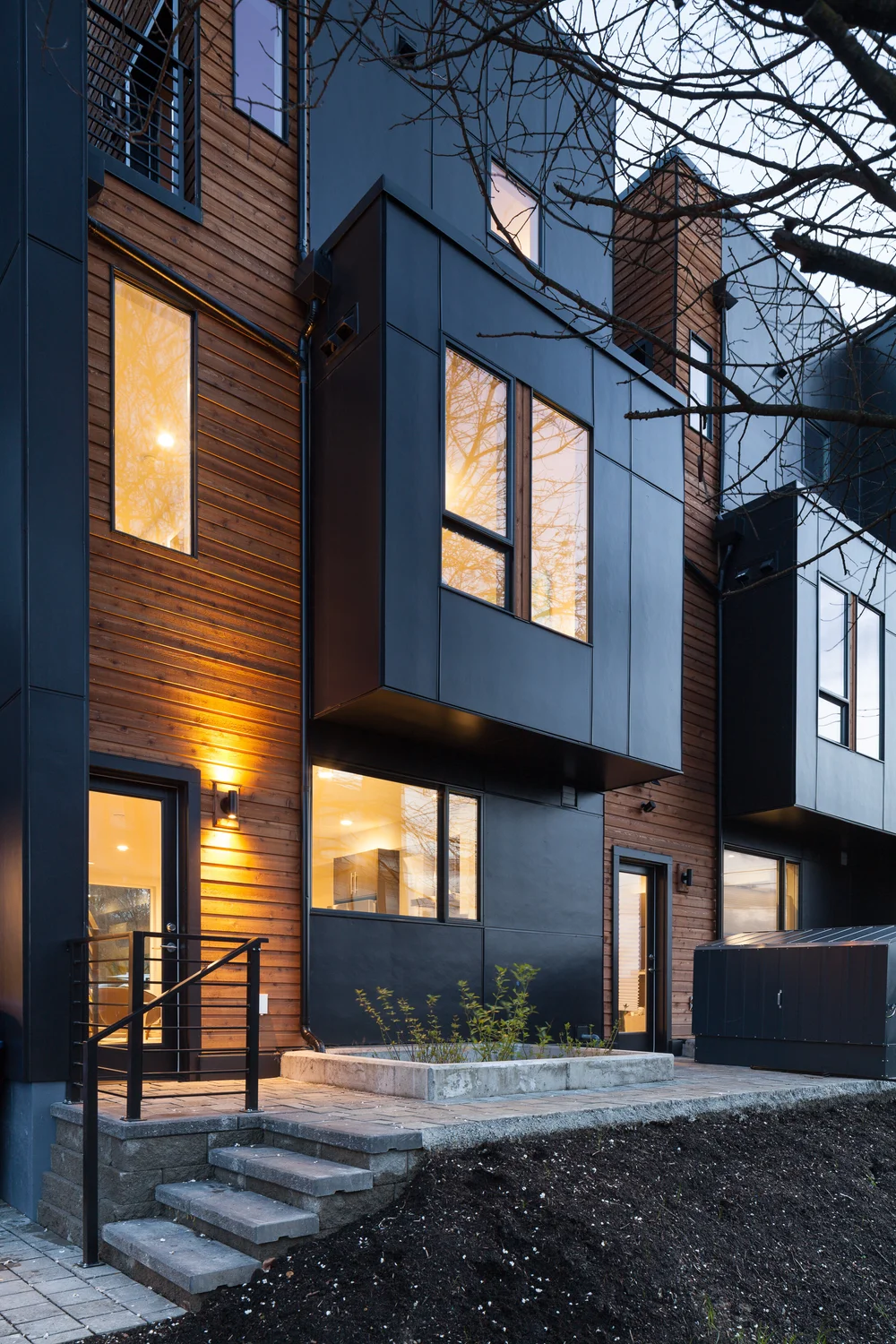Modern Rowhouses in Georgetown Designed by b9 | Residential Architects ...