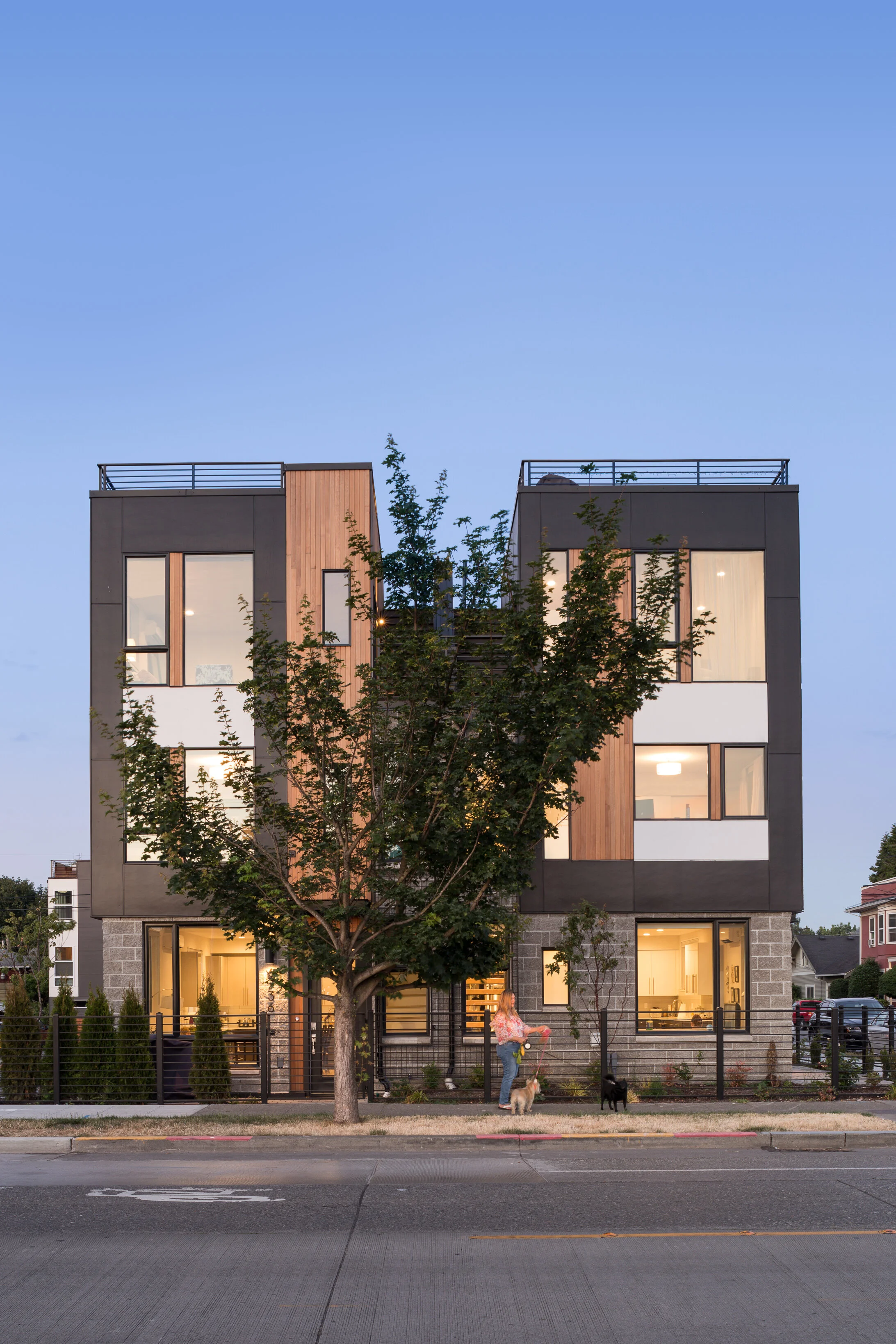 Modern Rowhouses in Georgetown Designed by b9 | Residential Architects ...