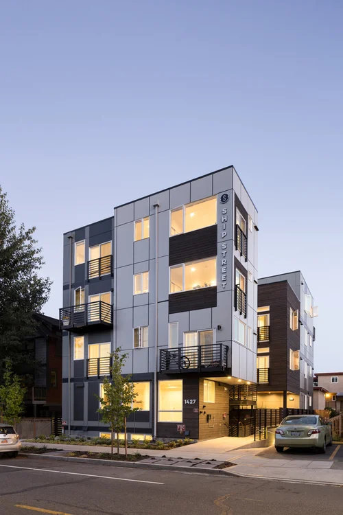 Infill Apartment Building Design by b9 Seattle Residential Architects ...