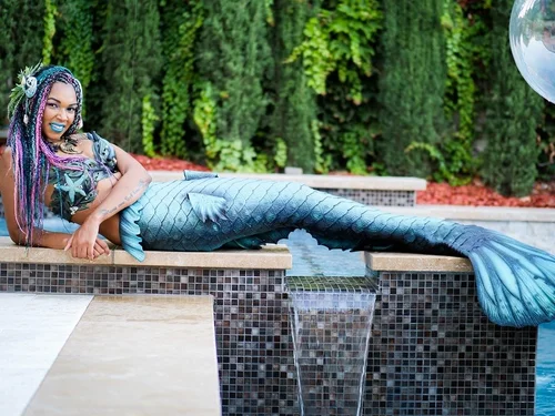 Hire a Black Professional Mermaid Entertainer in Los Angeles ...