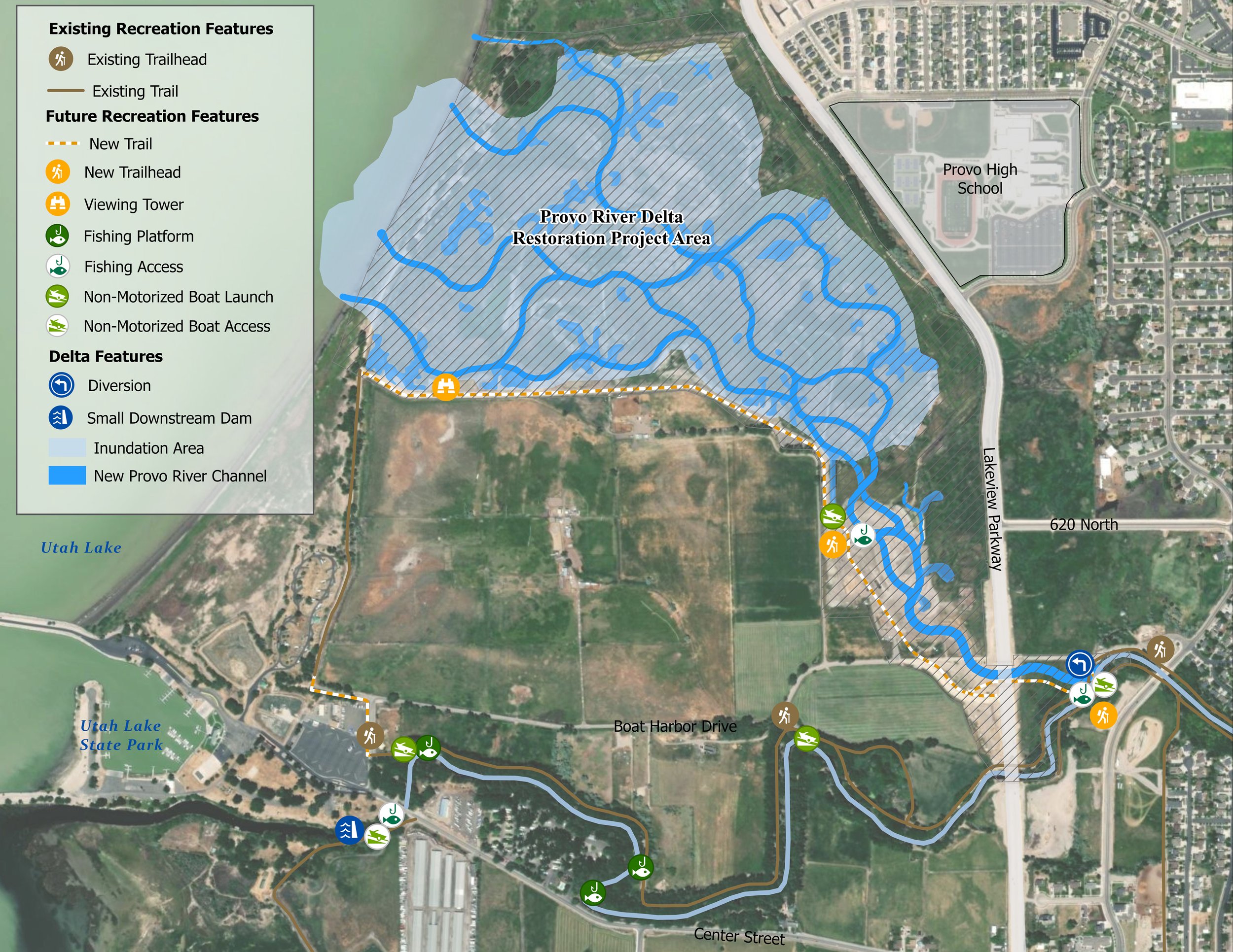 Project Map — Provo River Delta Restoration Project
