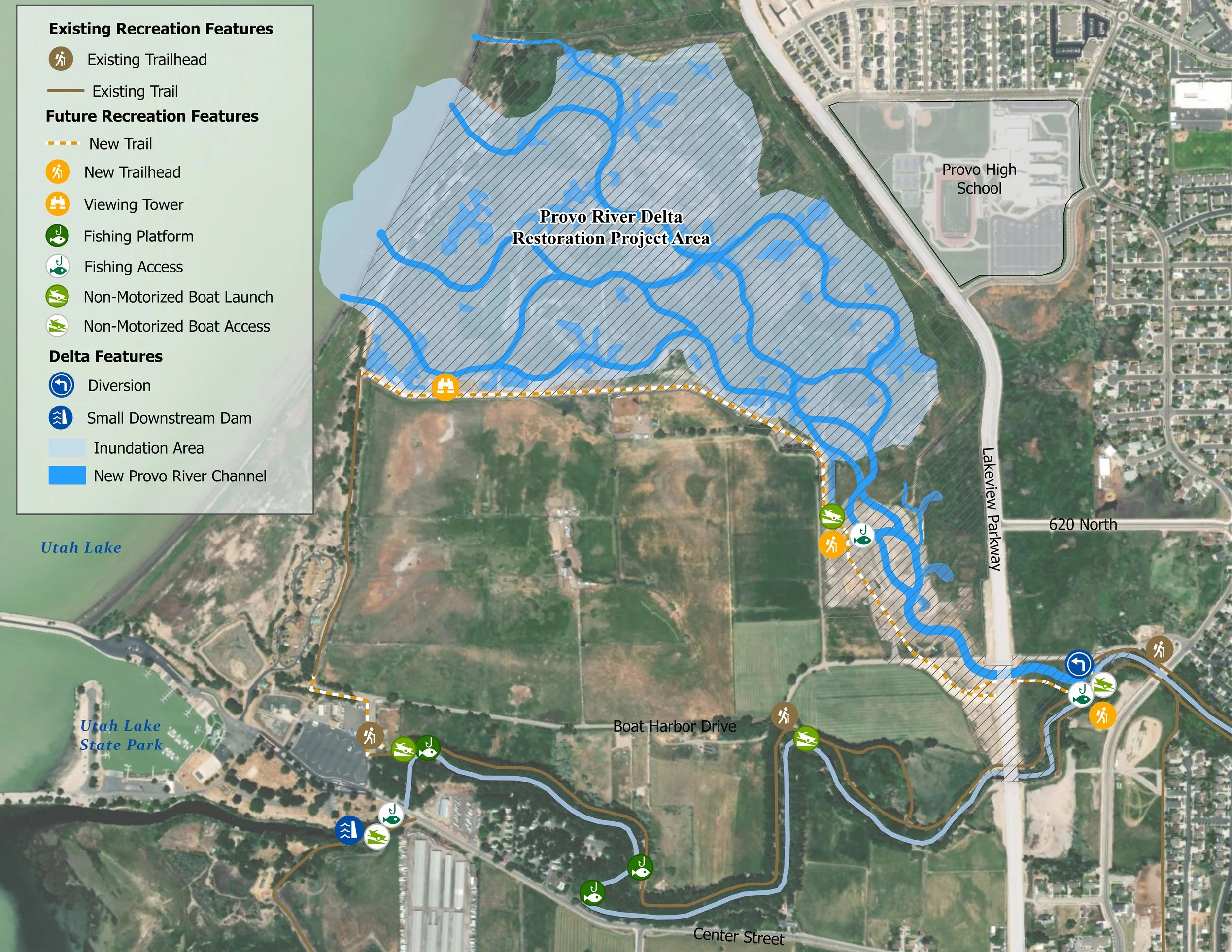 Project Map — Provo River Delta Restoration Project