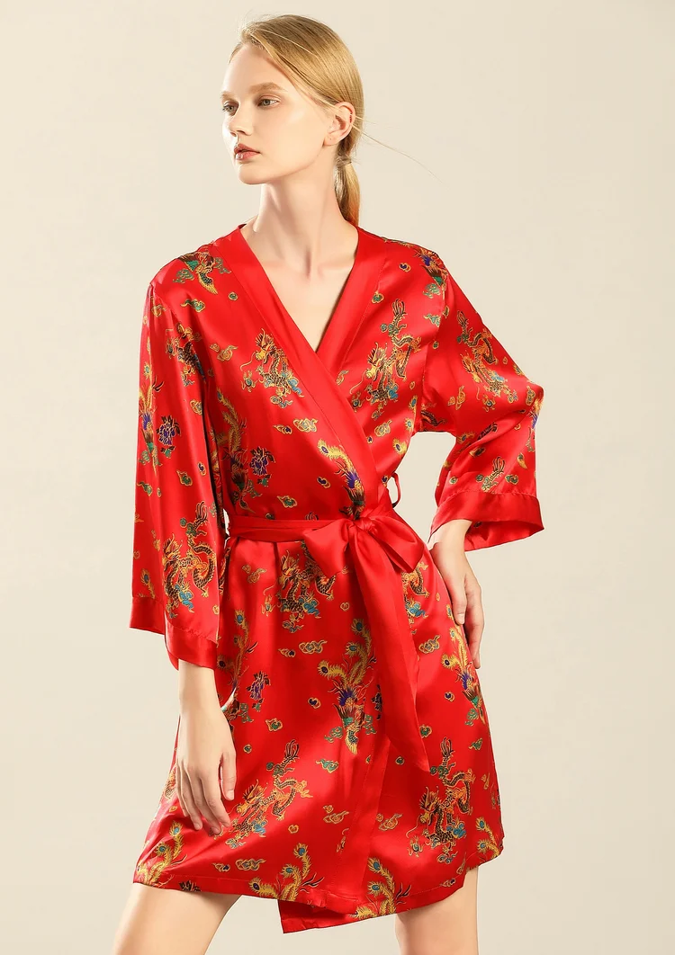 Red Kimono Robe