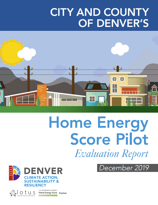City and County of Denver | Home Energy Score Program Evaluation ...