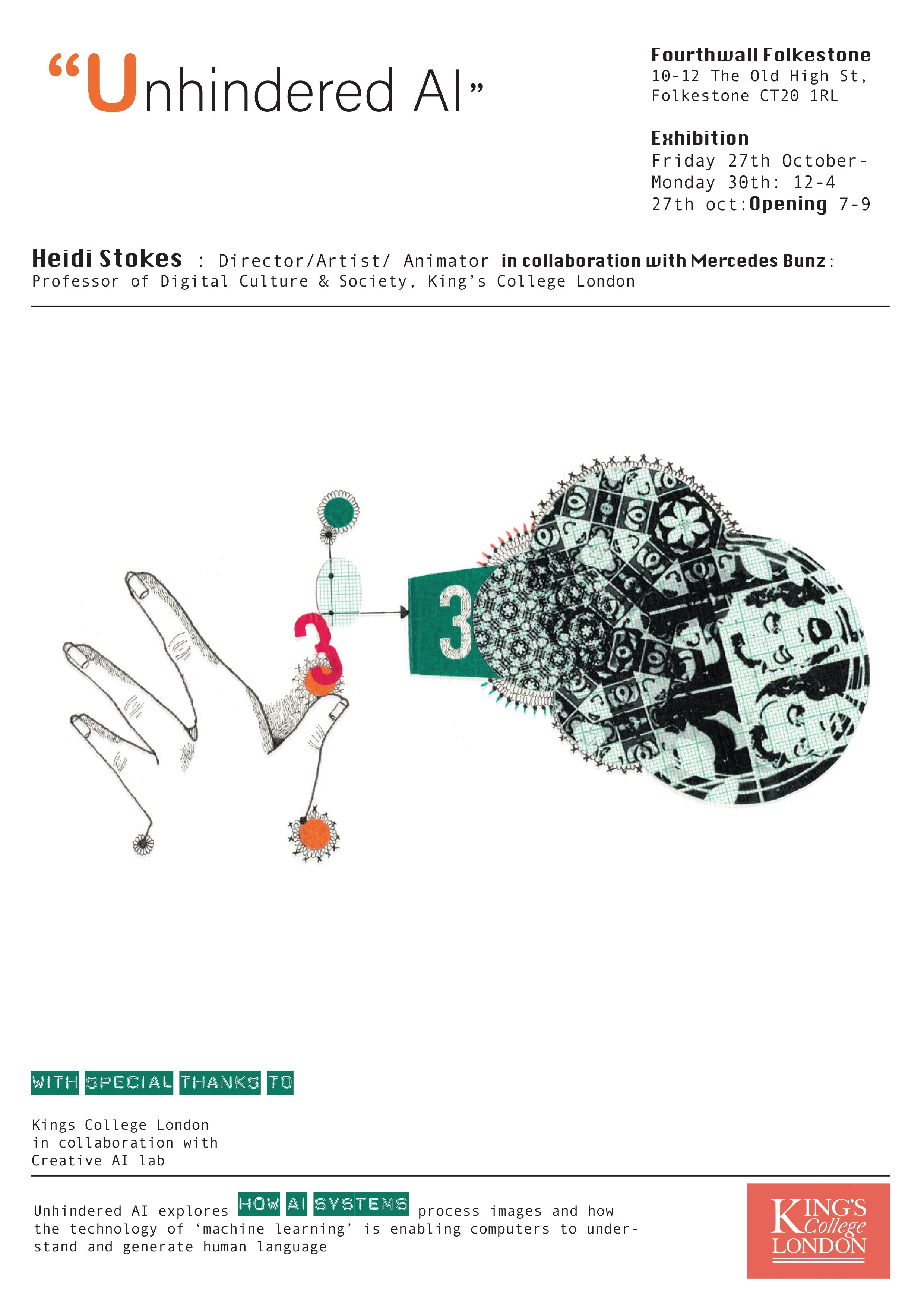 UnhIndered AI “- Heidi Stokes in collaboration with Mercedes Bunz ...