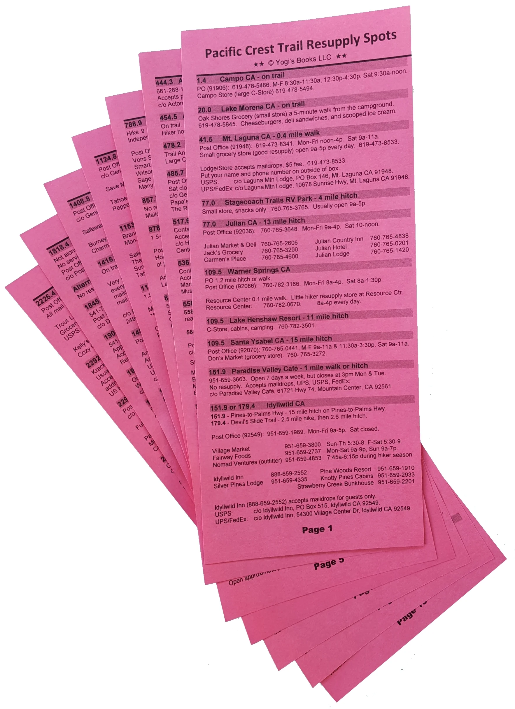 Pacific Crest Trail — Yogi's Books