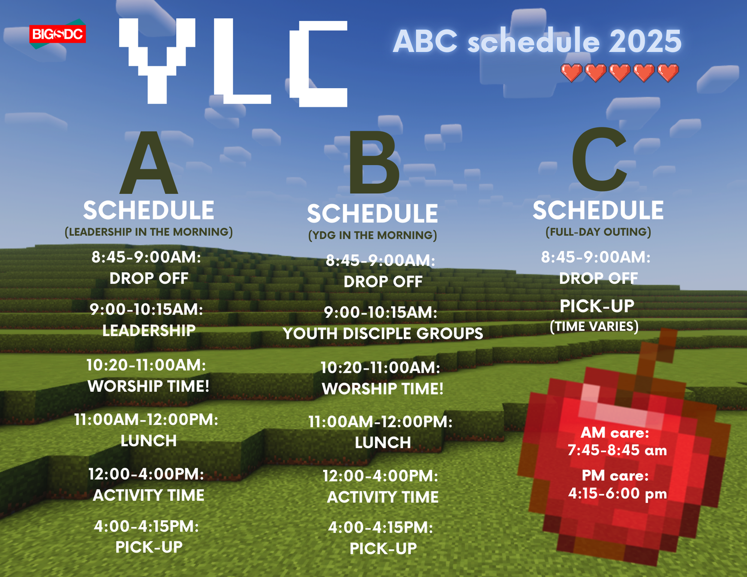 LCHS YOUTH MINISTRY | HUL & BIG SDC YLC