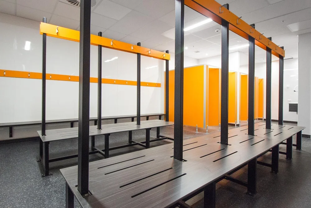 Lockers & Seating — Freeform Laminates and Stone