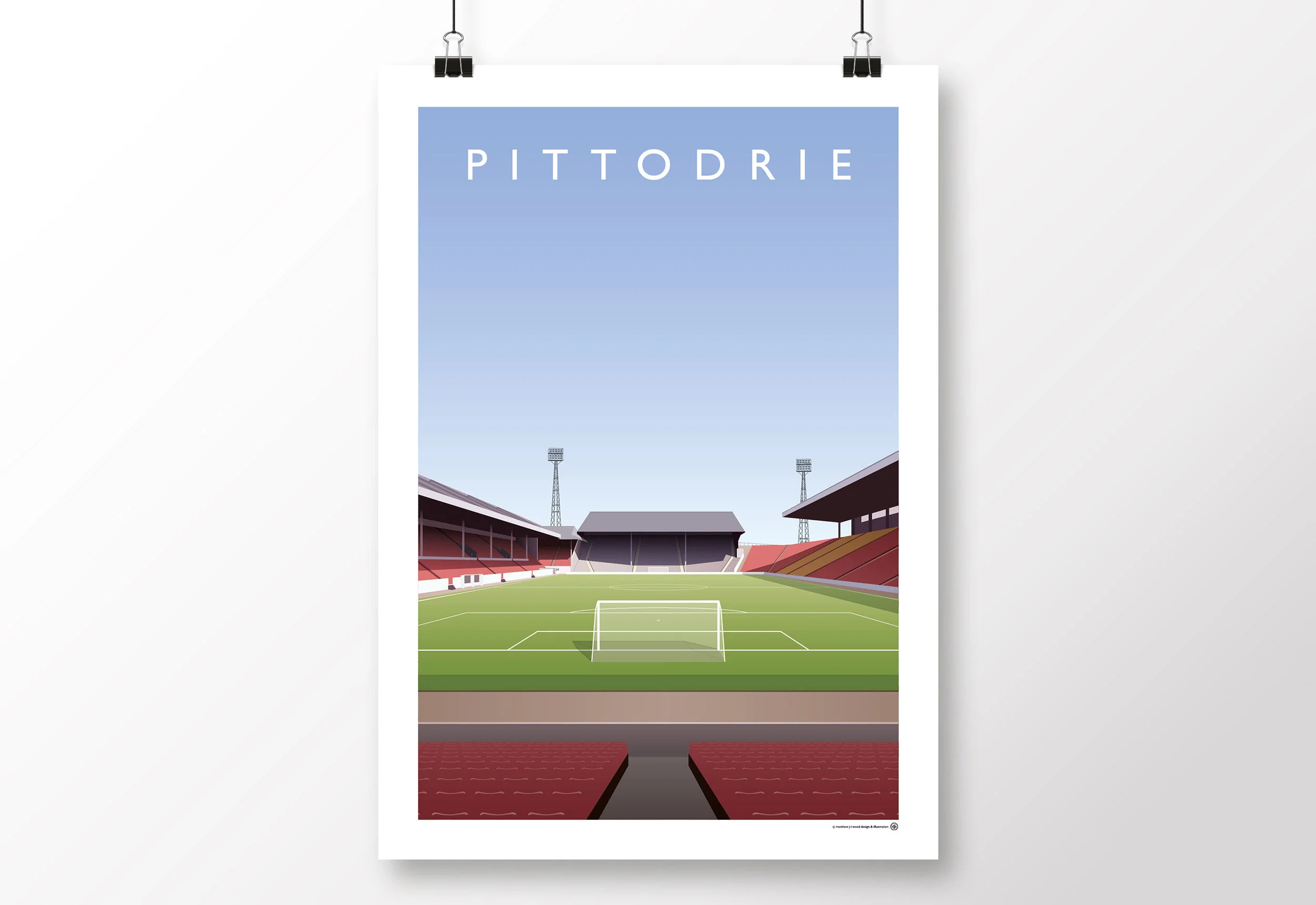 Aberdeen Pittodrie Main/Richard Donald Stand Poster | Matthew J I Wood ...