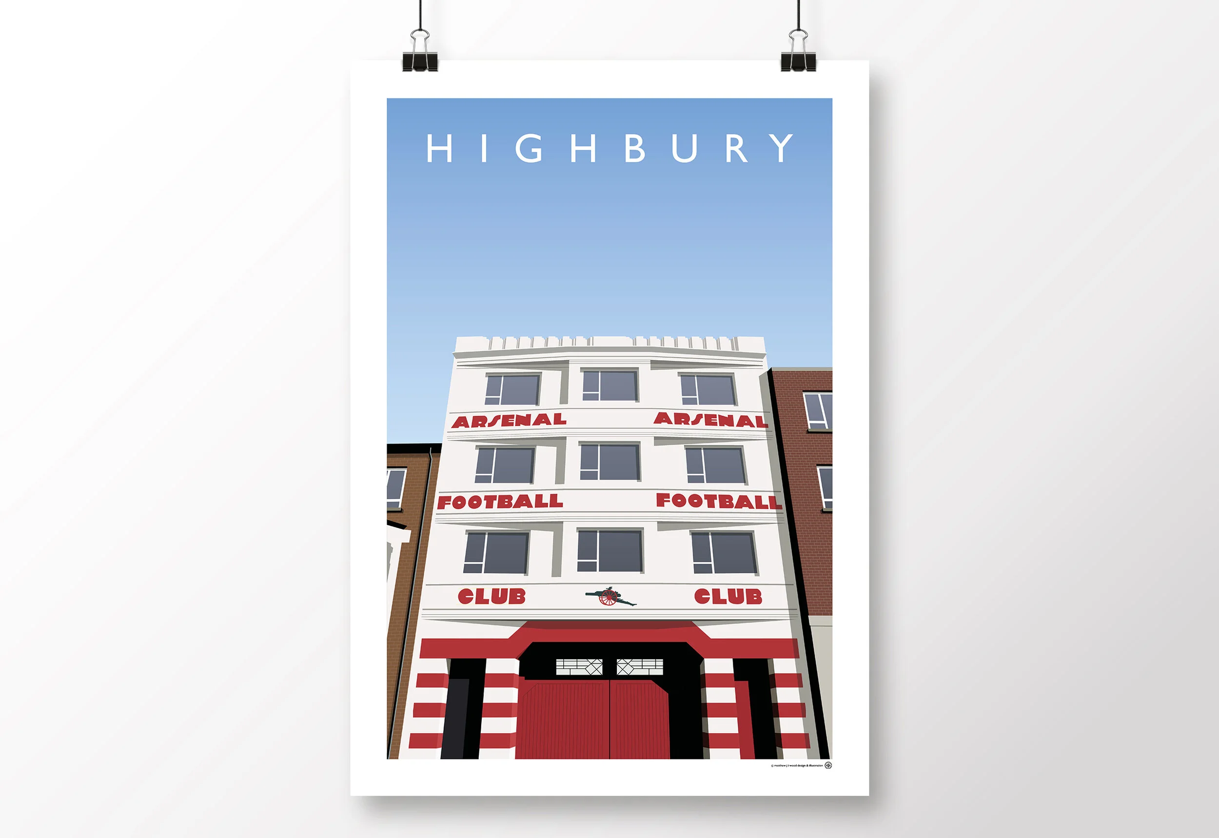 Football Ground Posters | Matthew J I Wood Design & Illustration