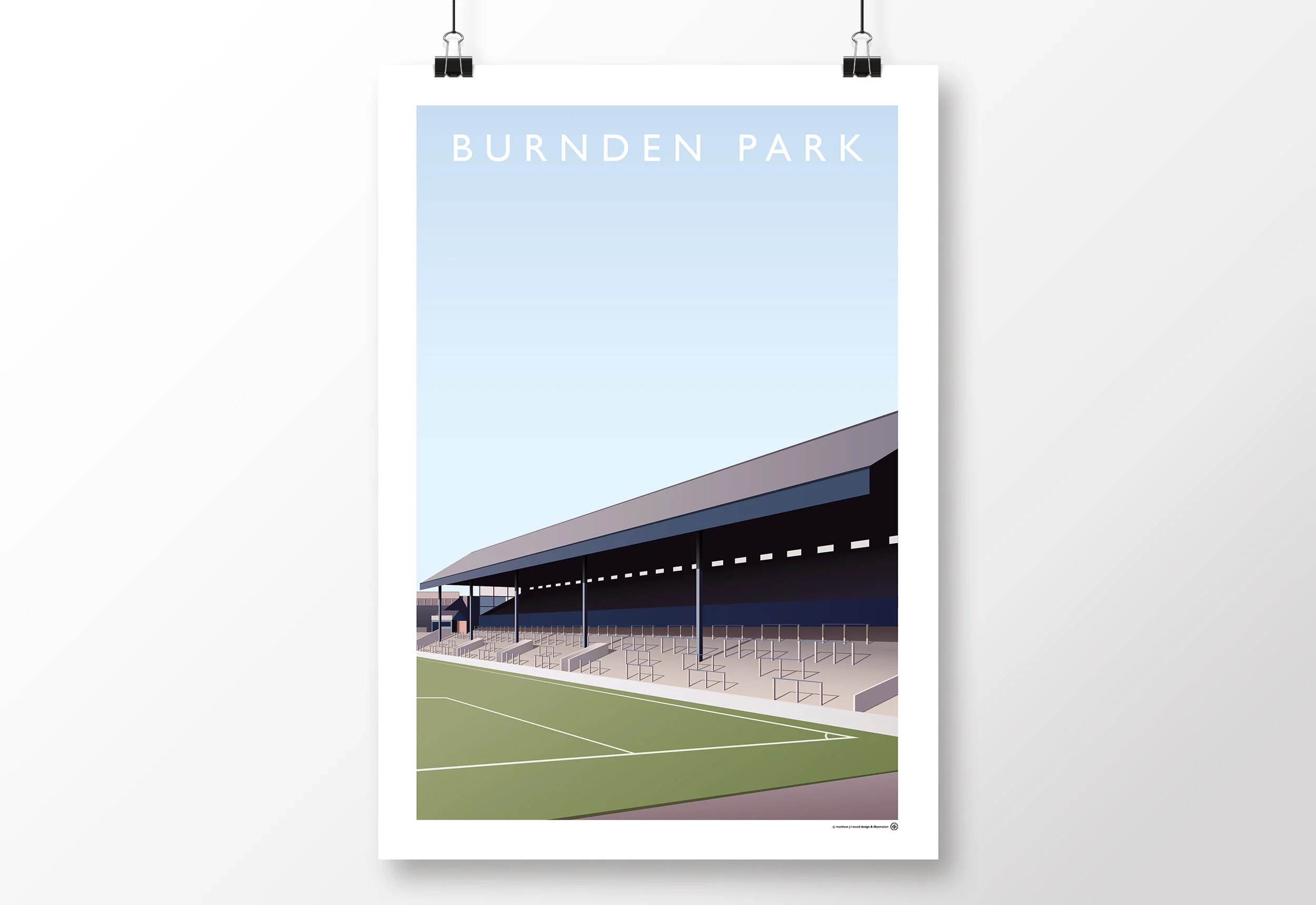 Bolton Burnden Park Poster | Matthew J I Wood Design & Illustration