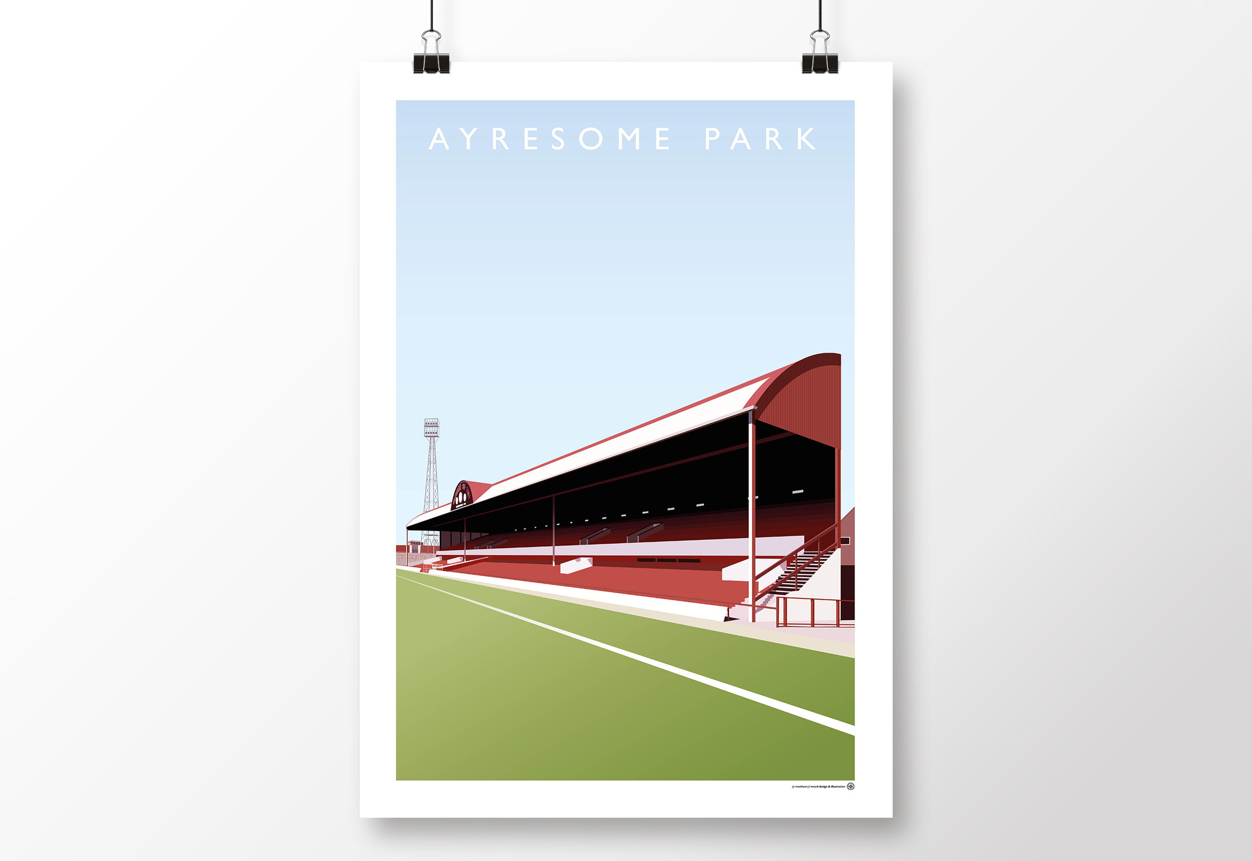 Football Ground Posters | Matthew J I Wood Design & Illustration