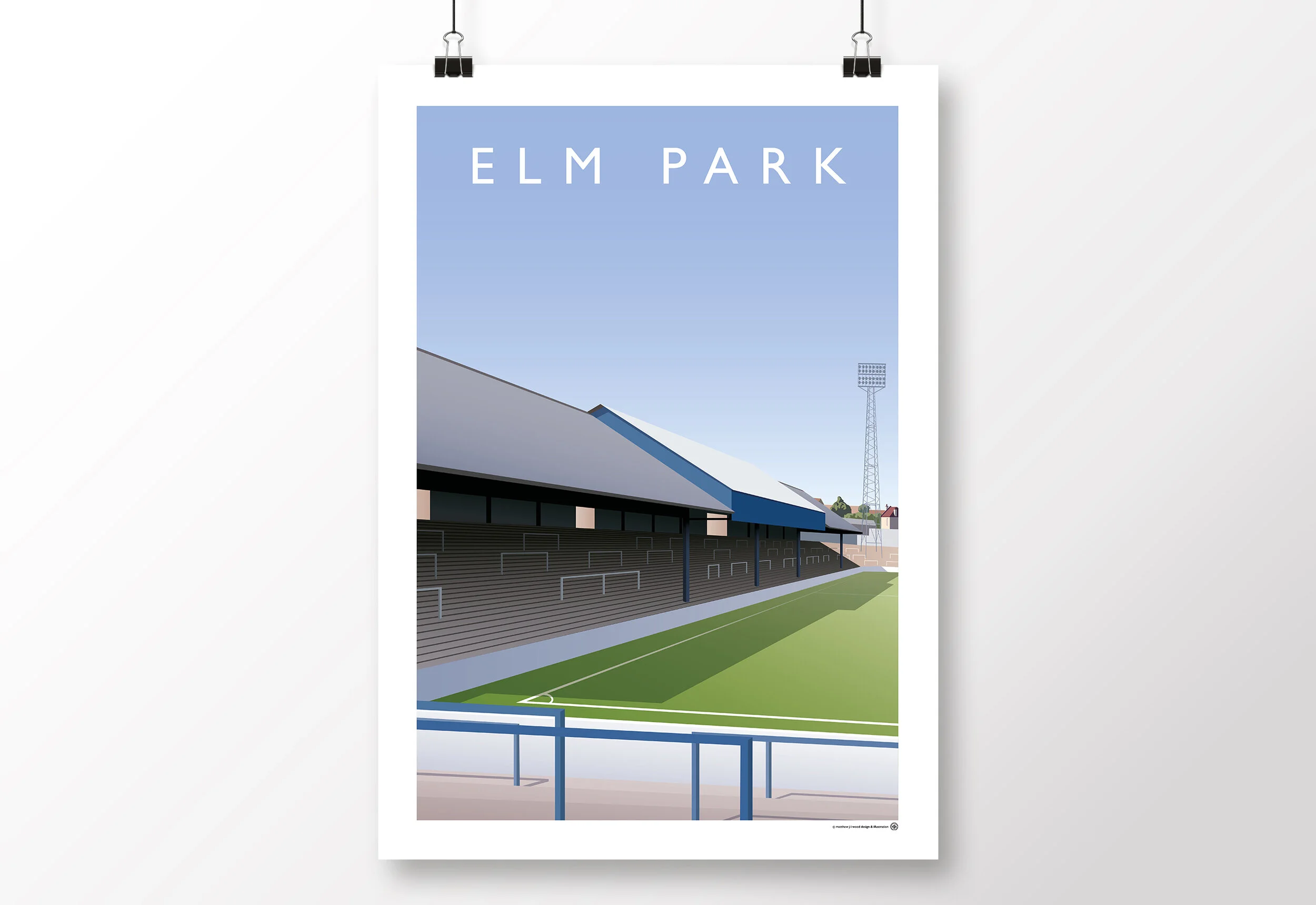 Football Ground Posters | Matthew J I Wood Design & Illustration