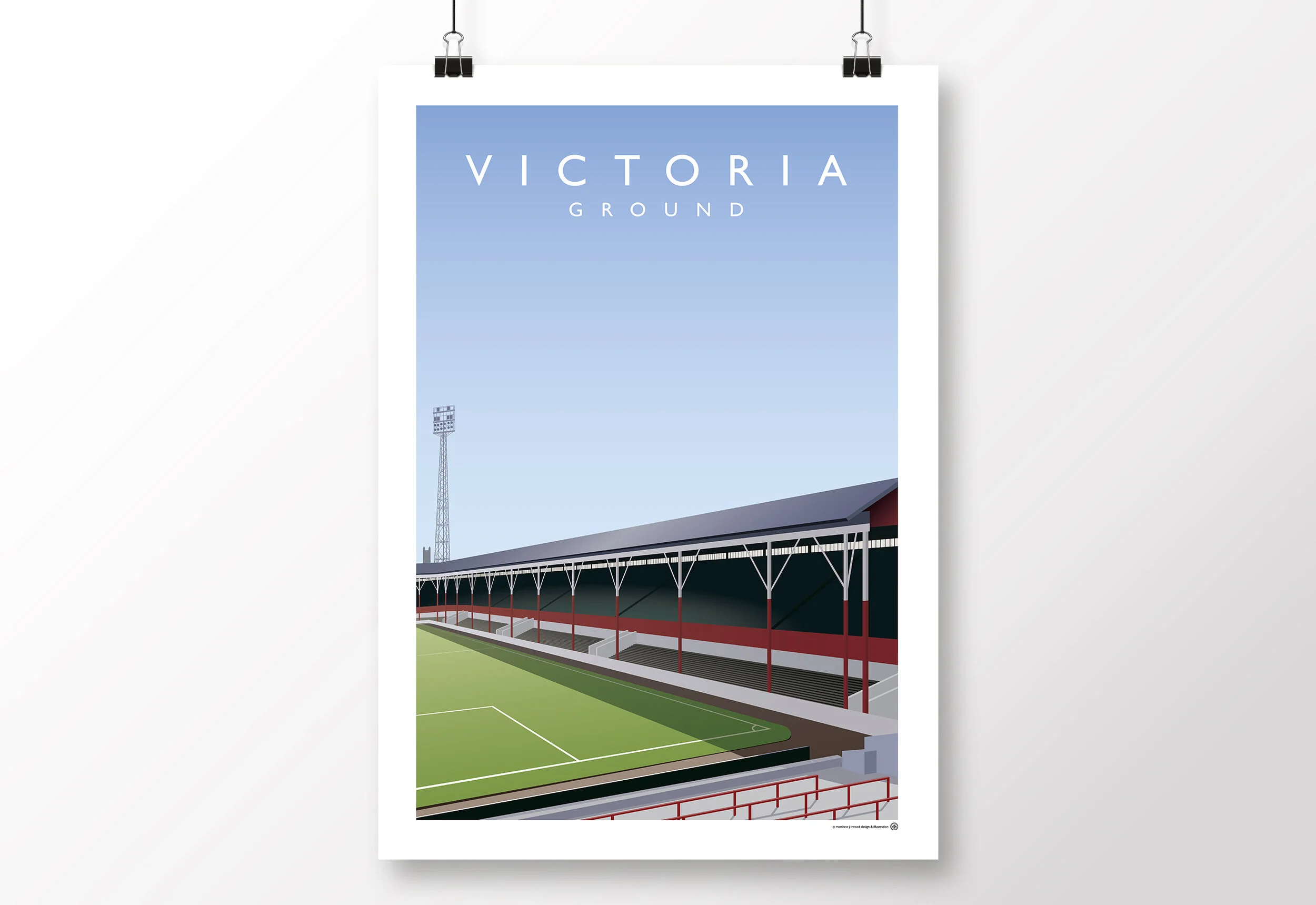 Stoke City Britannia Stadium Poster | Matthew J I Wood Design ...