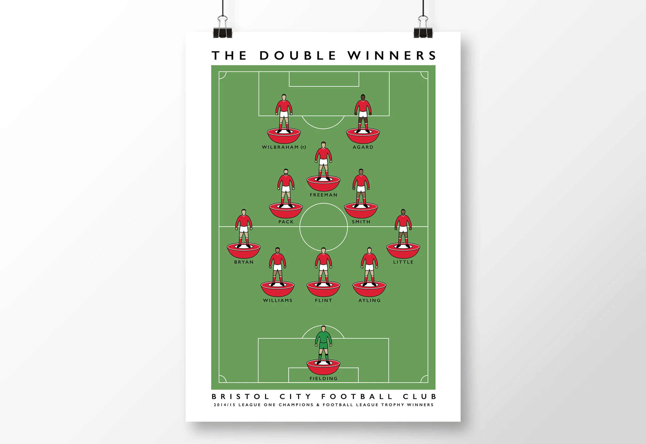 Subbuteo XI Football Posters | Matthew J I Wood Design & Illustration