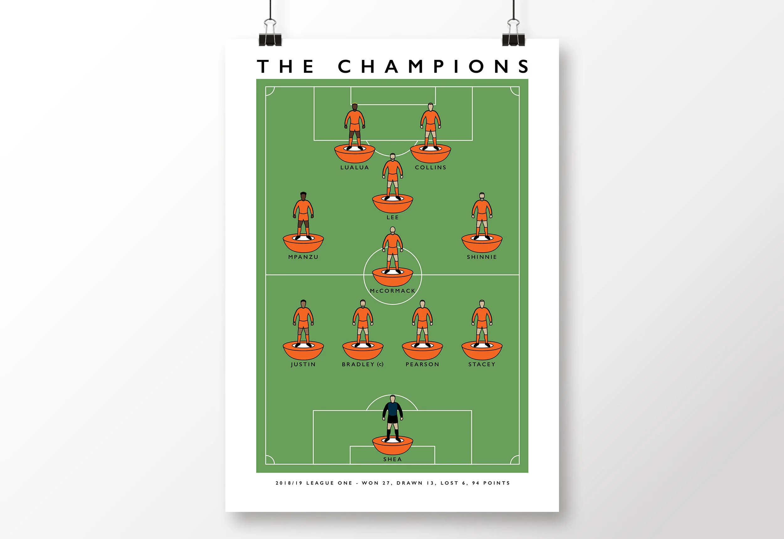LTFC The Hatters Wembley Poster | Matthew J I Wood Design & Illustration