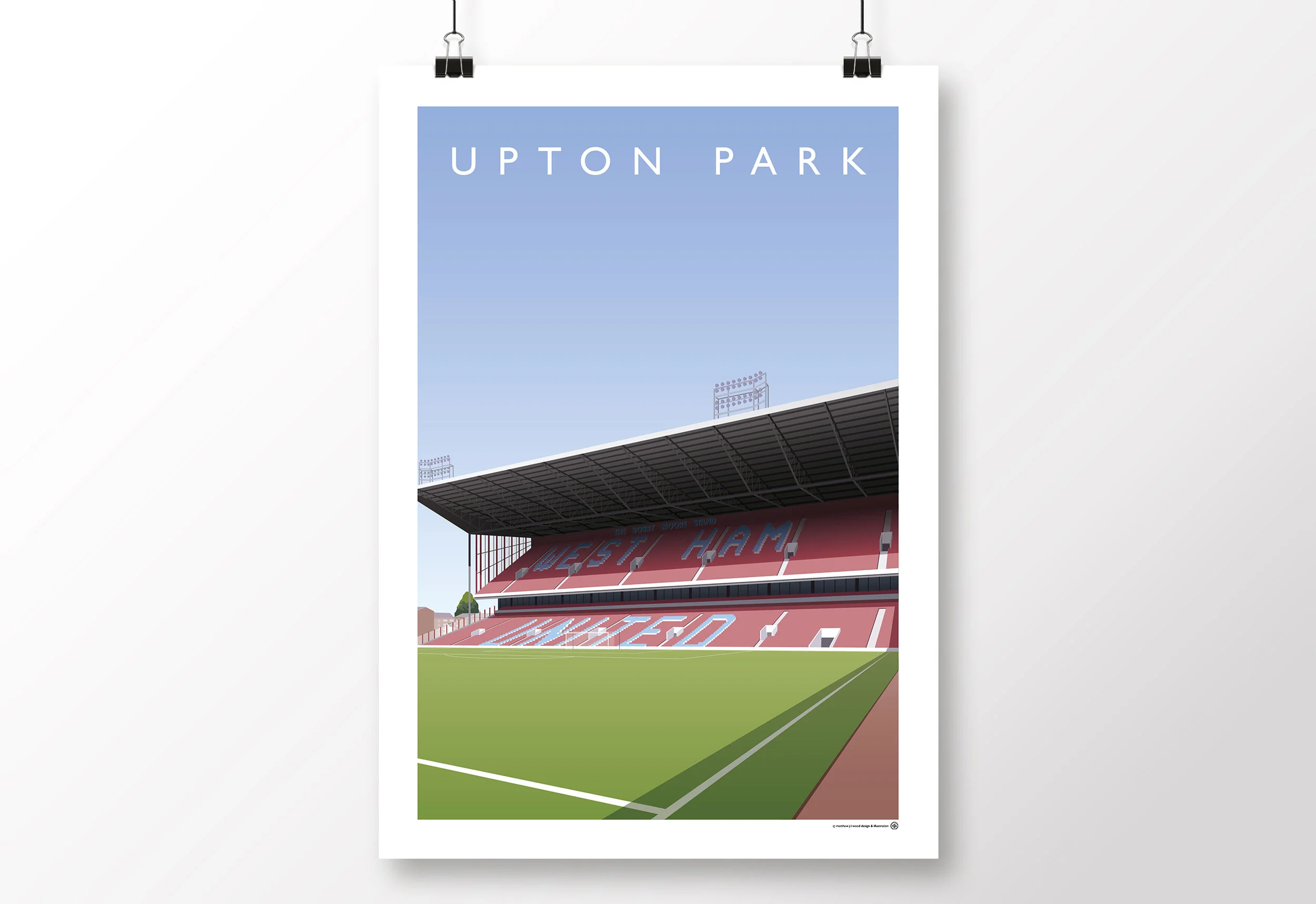 Football Ground Posters | Matthew J I Wood Design & Illustration