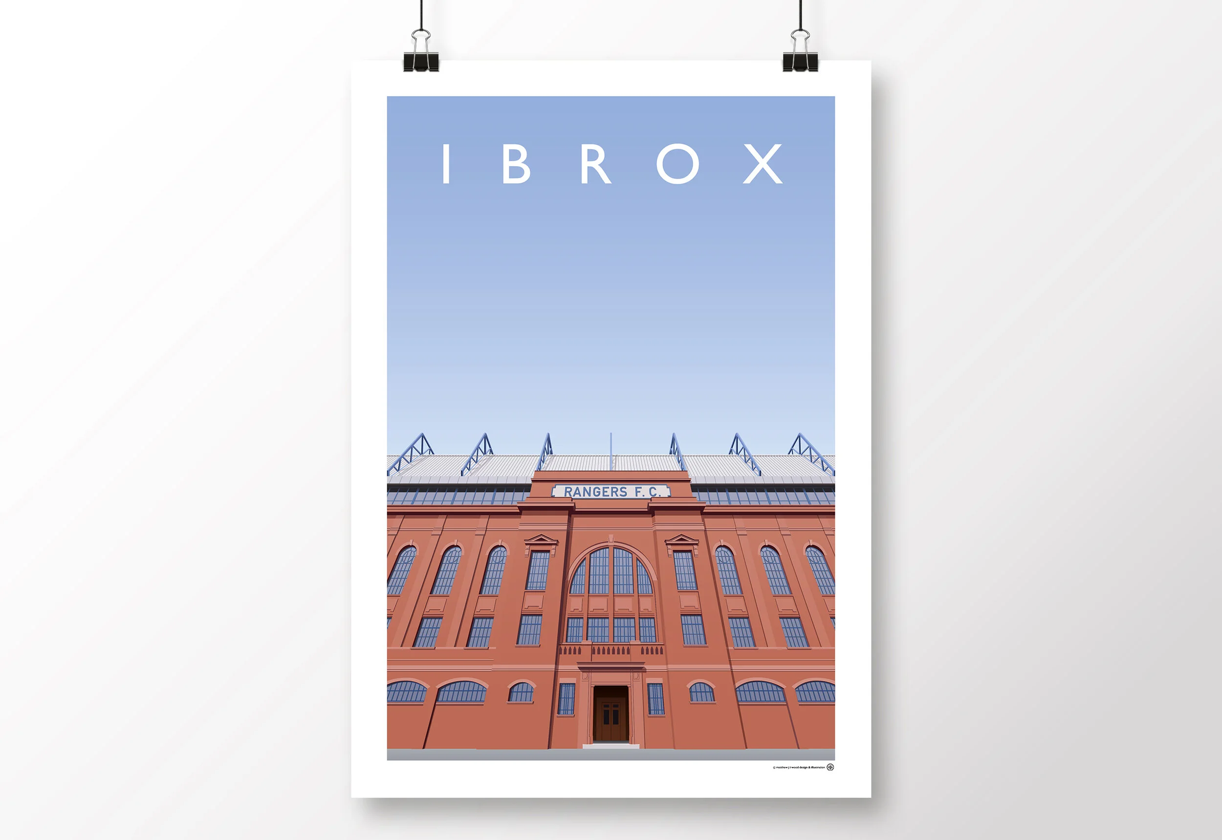 Scottish Football Posters | Matthew J I Wood Design & Illustration