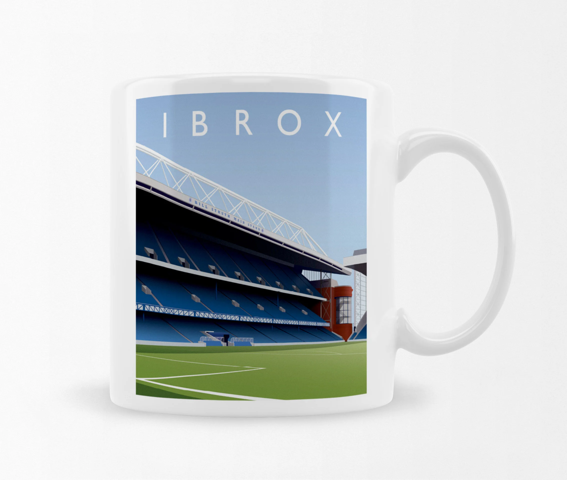 Rangers Ibrox - Main Stand Entrance Poster | Matthew J I Wood Design ...