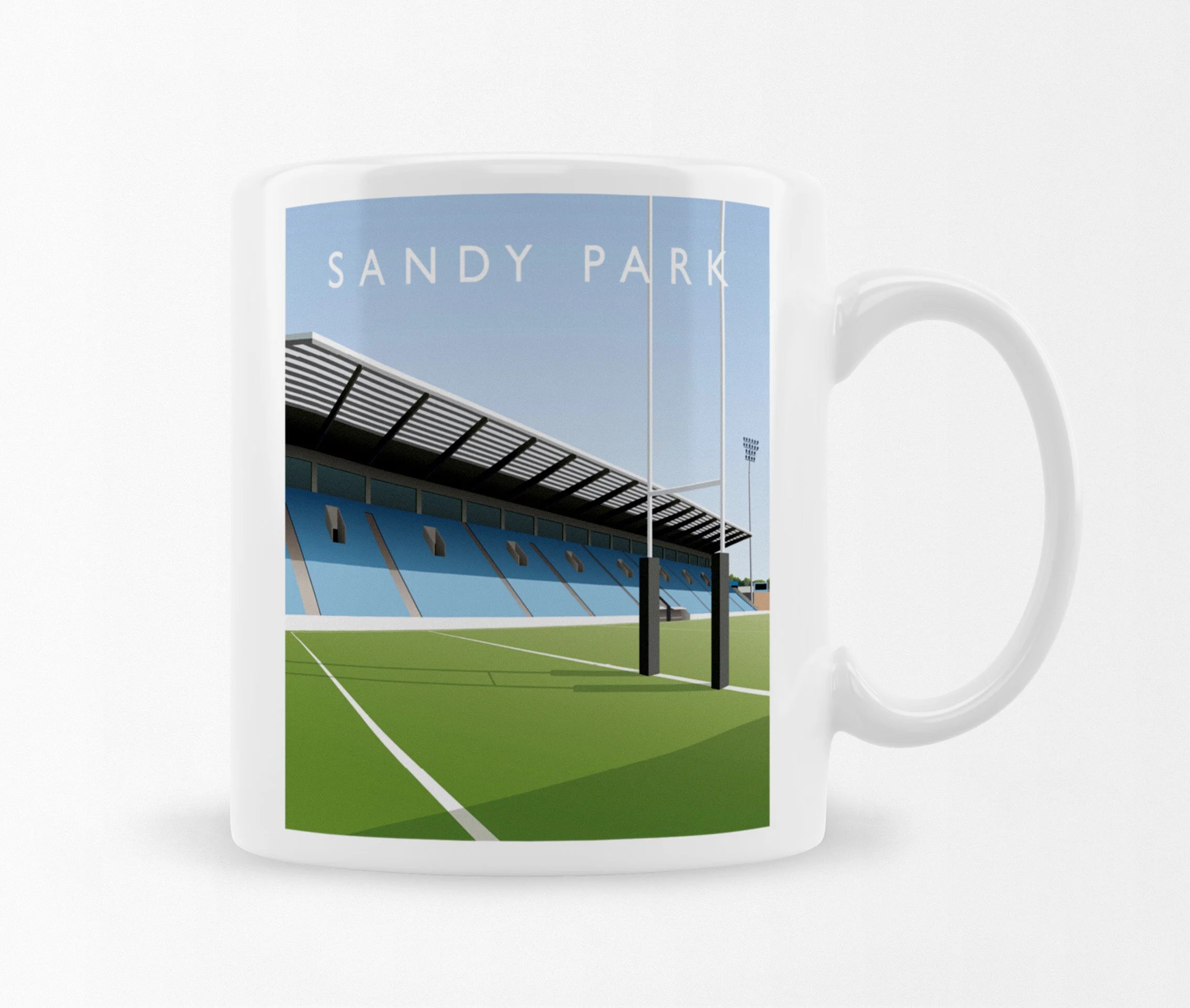 Sandy Park Exeter Chiefs Poster | Matthew J I Wood Design & Illustration