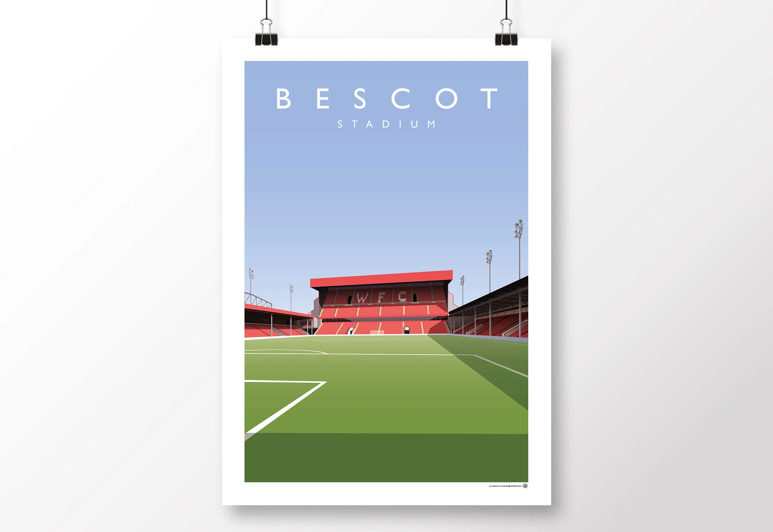 League Two Football Prints | Matthew J I Wood Design & Illustration