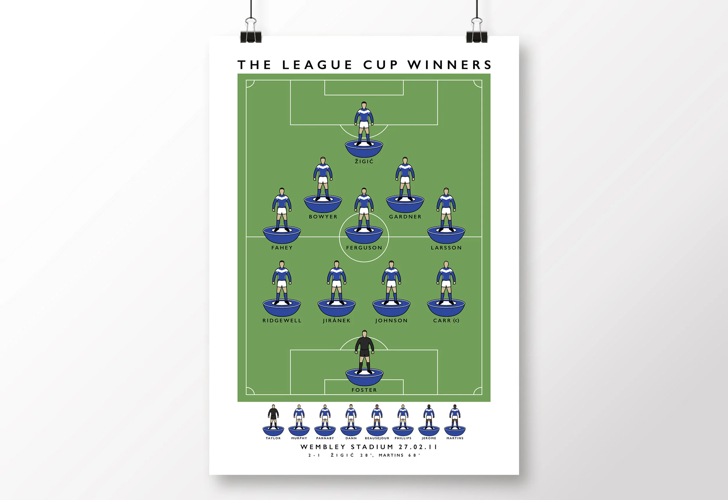 Subbuteo XI Football Posters | Matthew J I Wood Design & Illustration