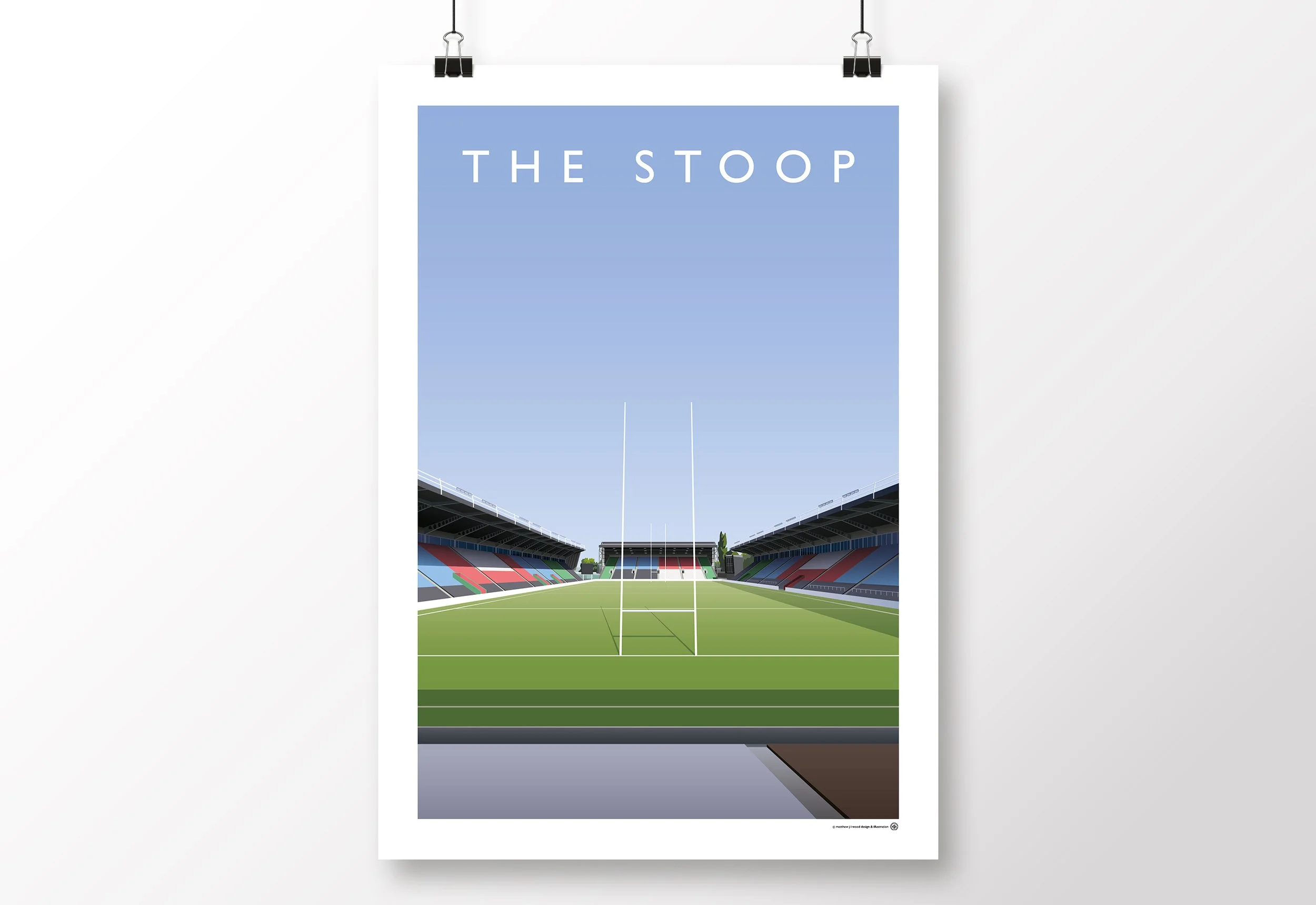 The Stoop Harlequins Poster | Matthew J I Wood Design & Illustration