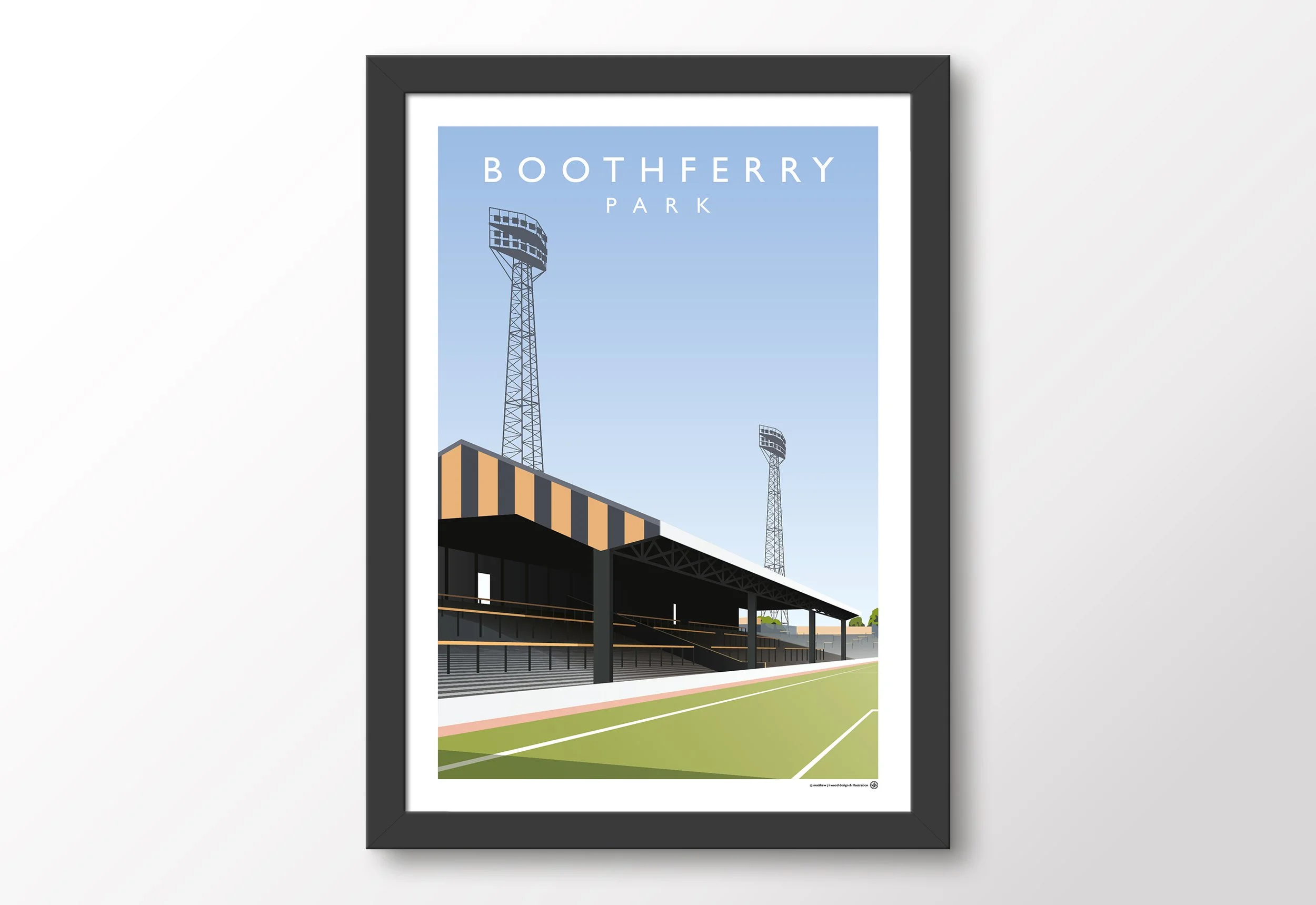 Hull City Boothferry Park Poster | Matthew J I Wood Design & Illustration