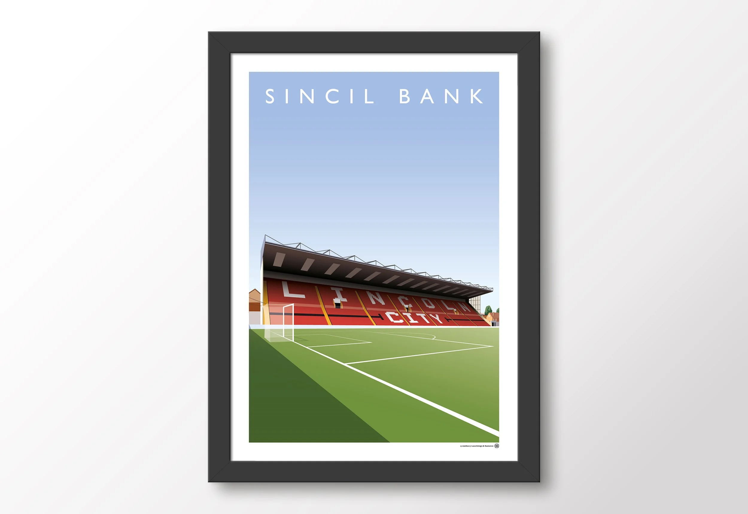 Lincoln Sincil Bank Poster | Matthew J I Wood Design & Illustration
