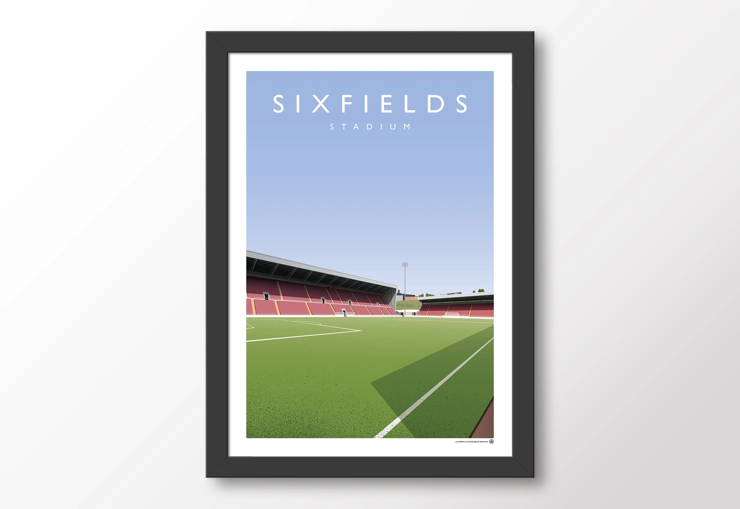 Northampton Sixfields Stadium Poster | Matthew J I Wood Design ...