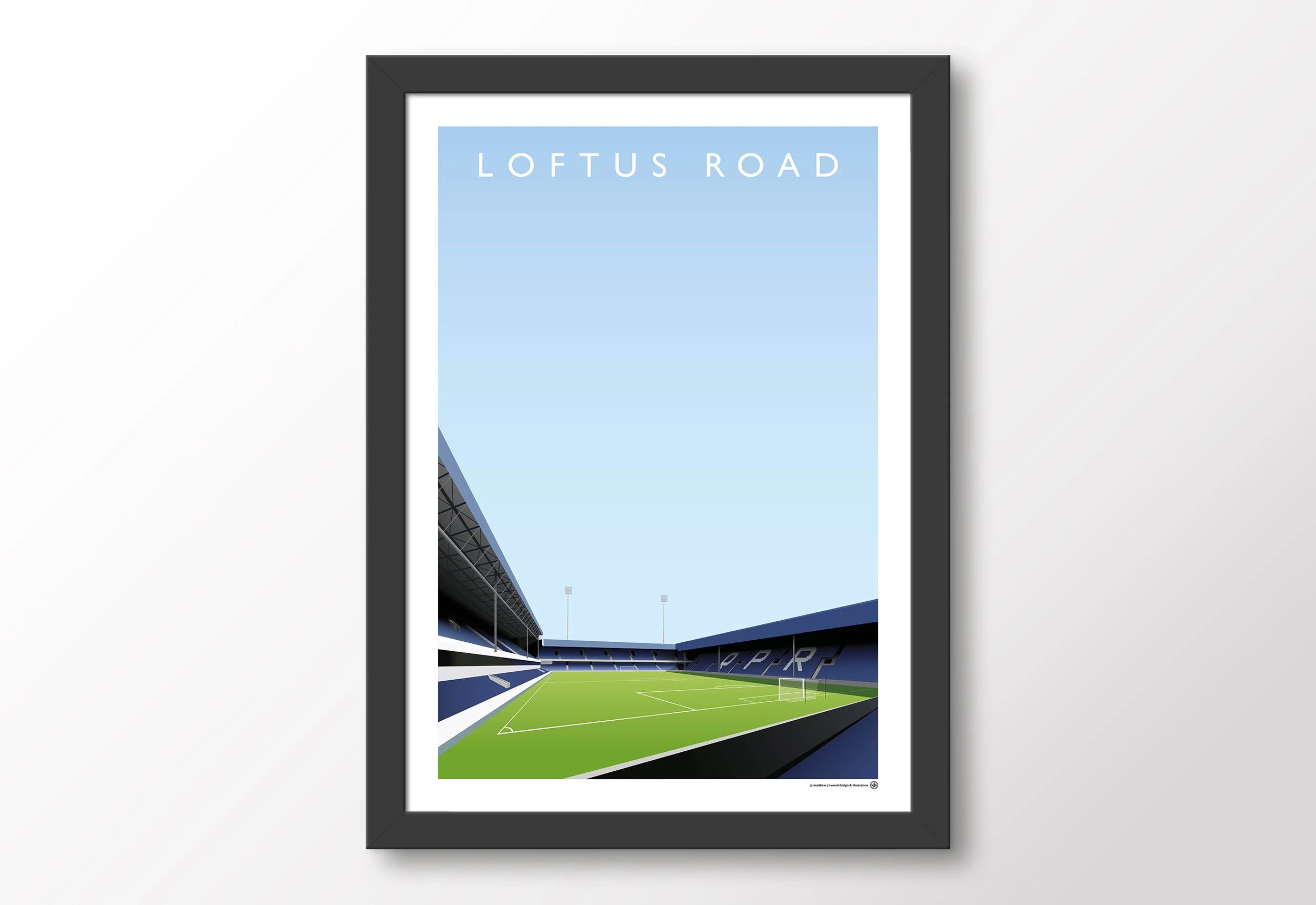 QPR Loftus Road Poster | Matthew J I Wood Design & Illustration