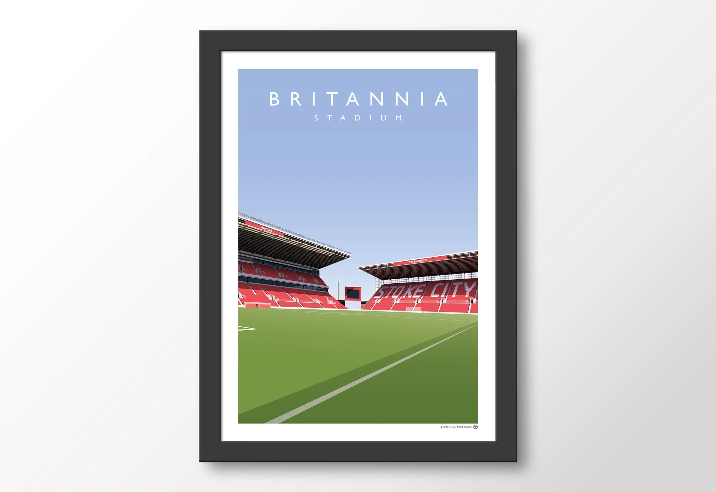 Stoke City Britannia Stadium Poster | Matthew J I Wood Design ...