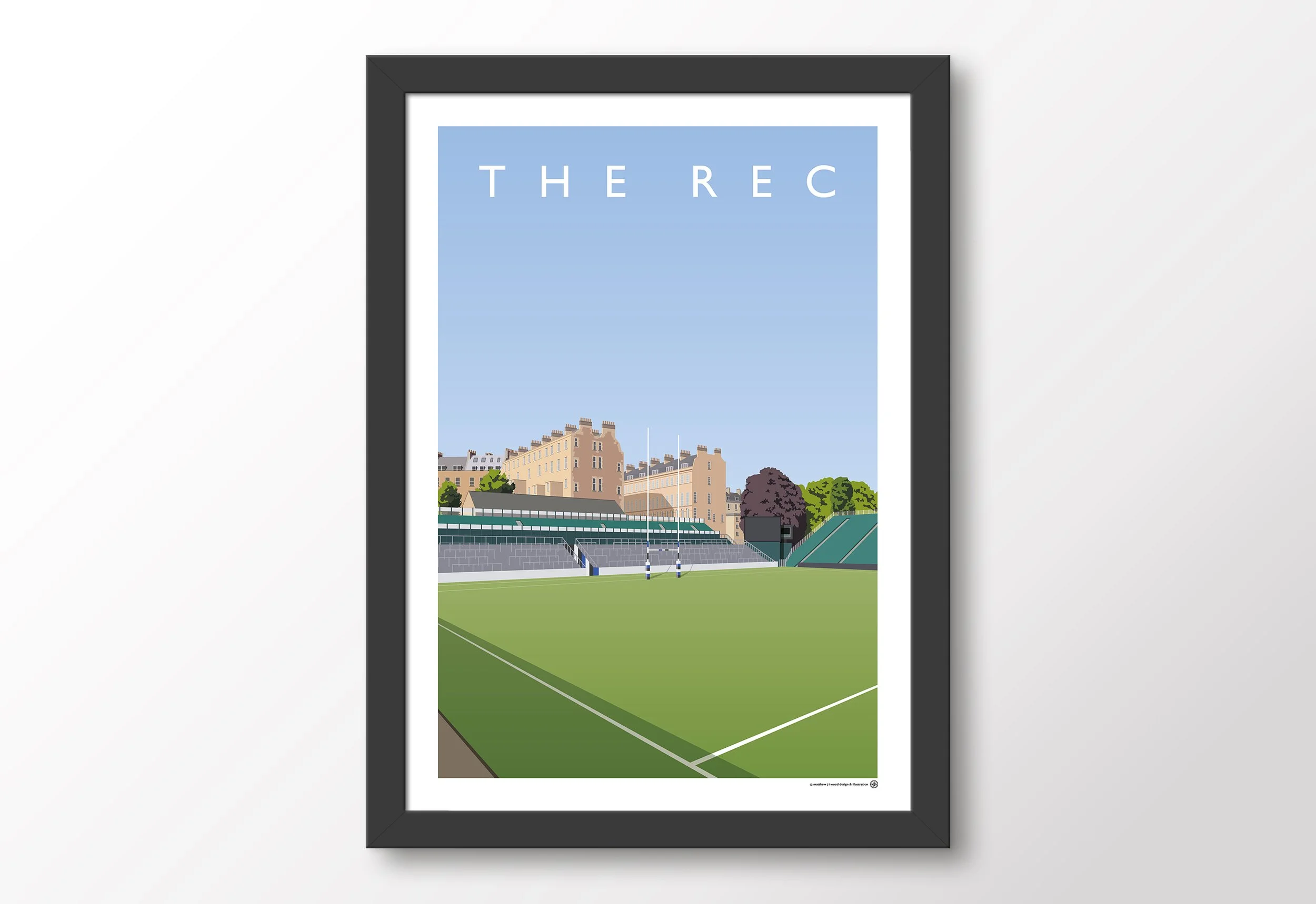 The Rec Bath Poster | Matthew J I Wood Design & Illustration