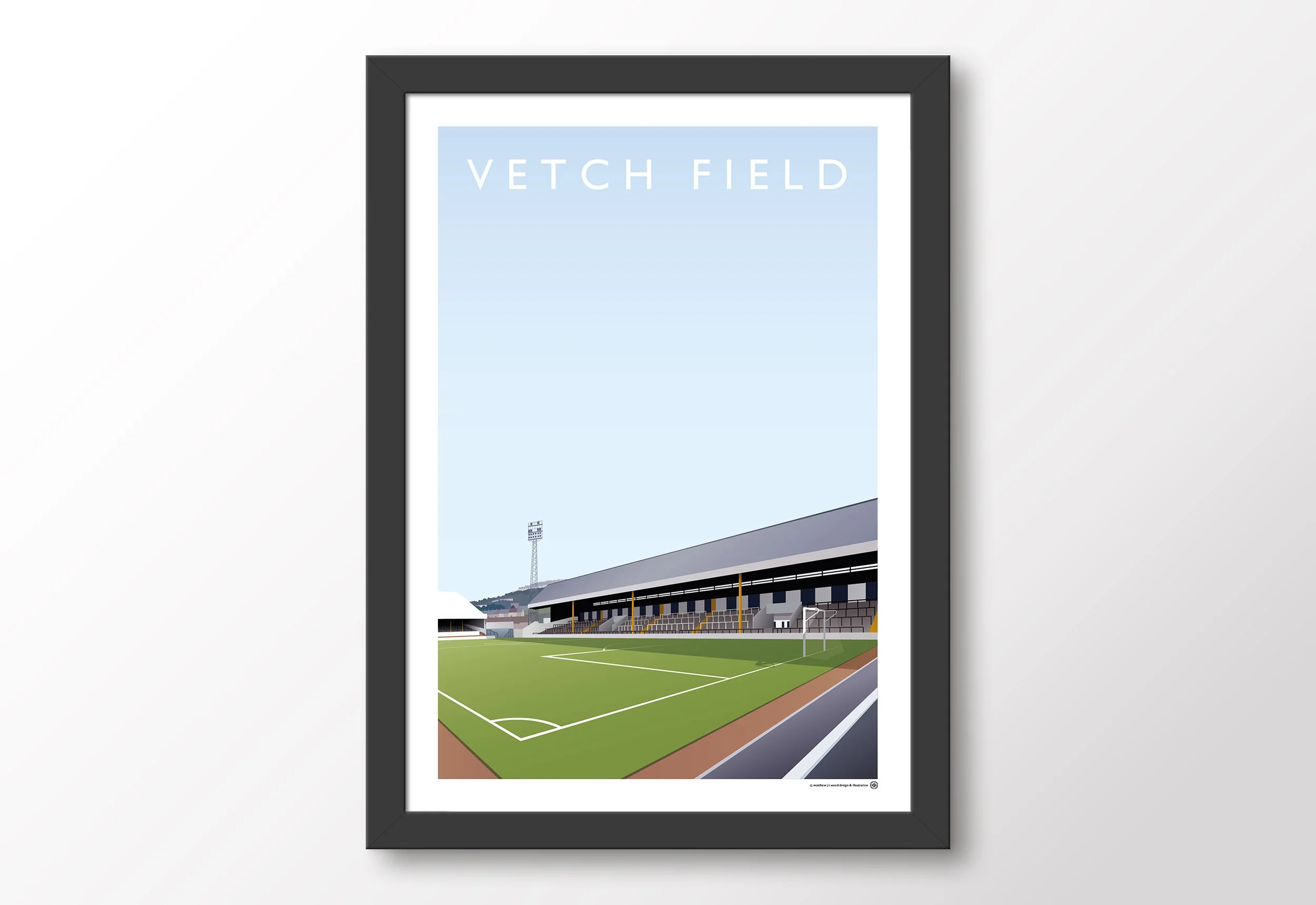 Swansea Vetch Field Poster | Matthew J I Wood Design & Illustration