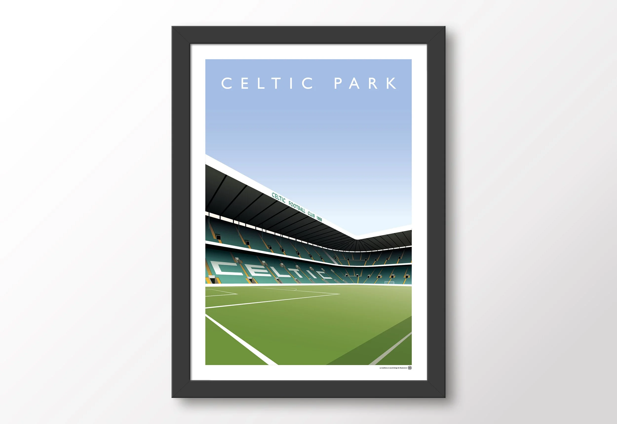 Celtic Park - North Stand Poster | Matthew J I Wood Design & Illustration