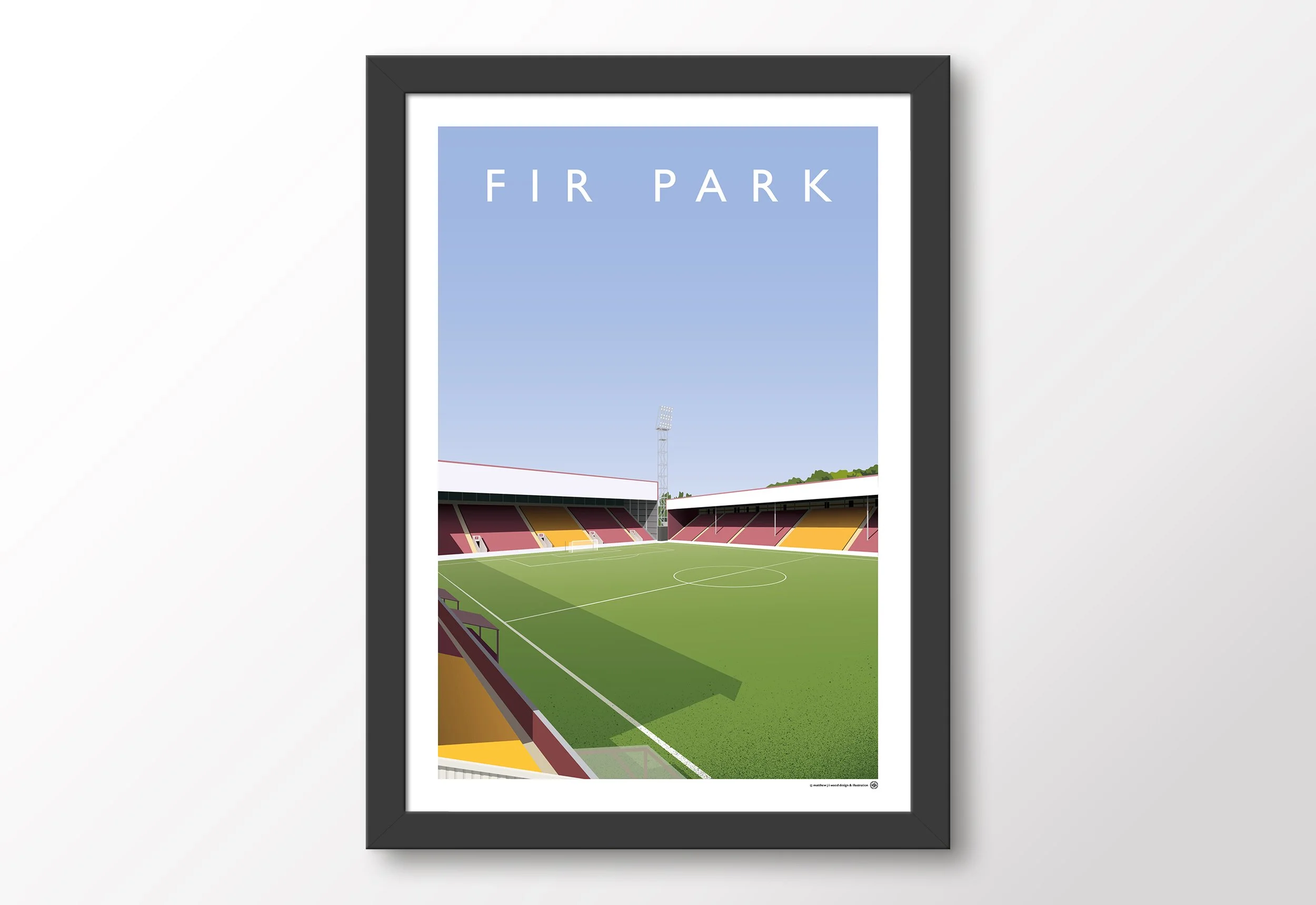 Motherwell Fir Park Davie Cooper/John Hunter Stand Poster | Matthew J I ...