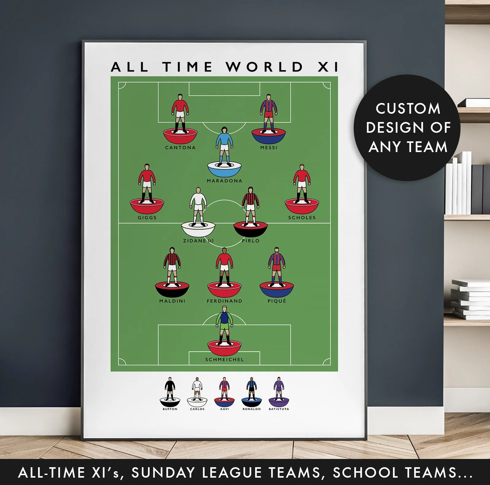 Custom Design - Subbuteo XI | Matthew J I Wood Design & Illustration