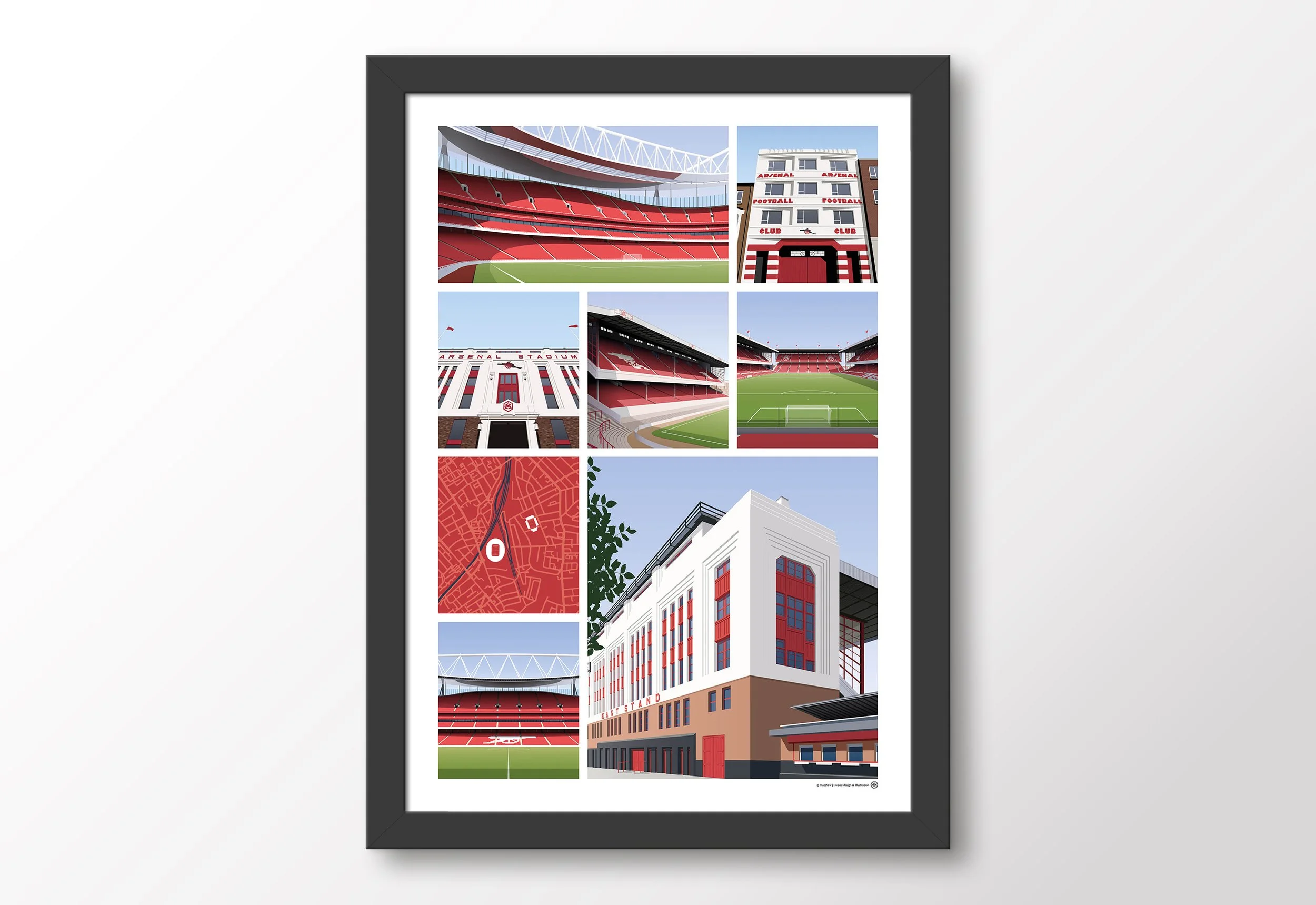 Arsenal Invincibles Poster | Matthew J I Wood Design & Illustration