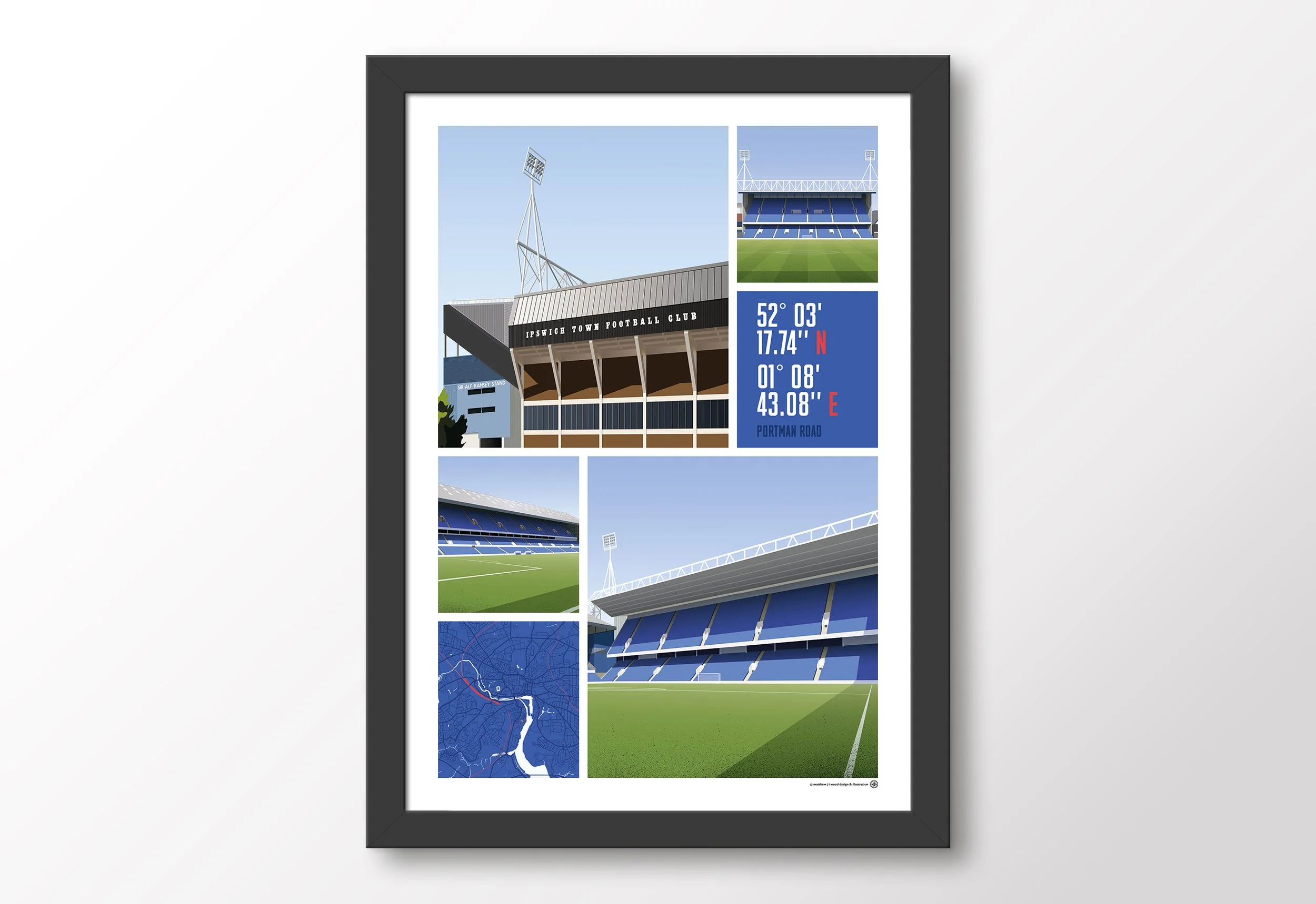 Ipswich Town The Tractor Boys 22/23 Poster | Matthew J I Wood Design ...